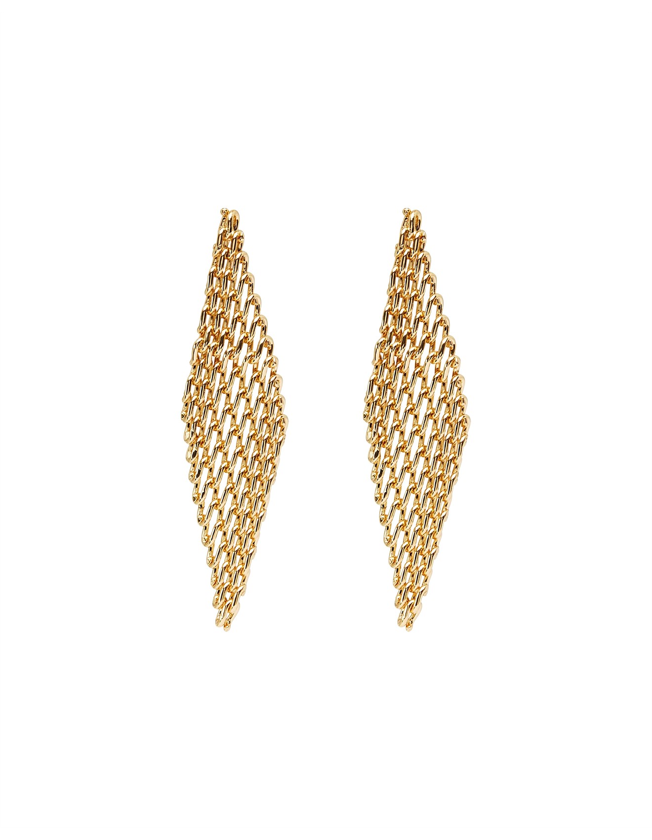 David Lawrence Mesh Triangle Earring | David Jones