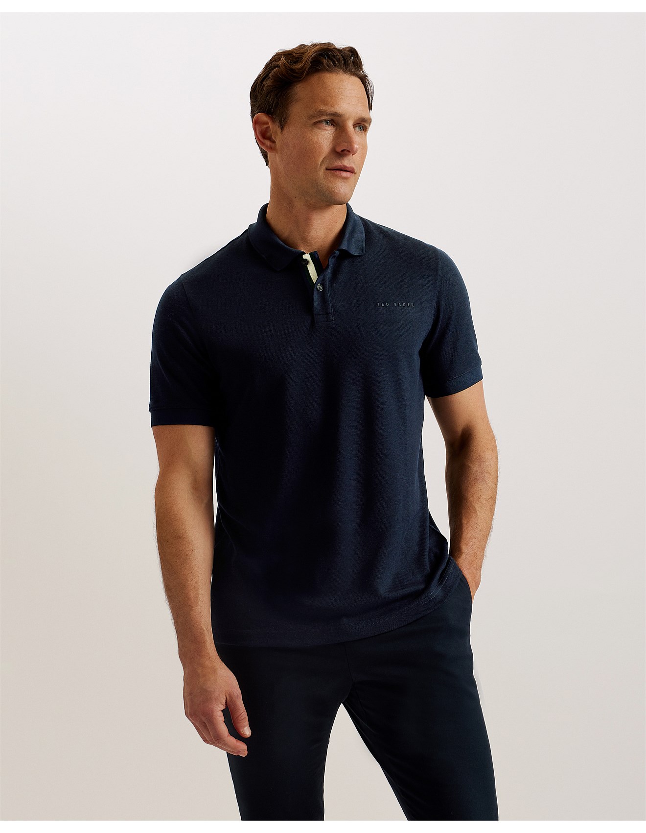 Ted Baker Karty Short Sleeve Regular Branded Polo | David Jones