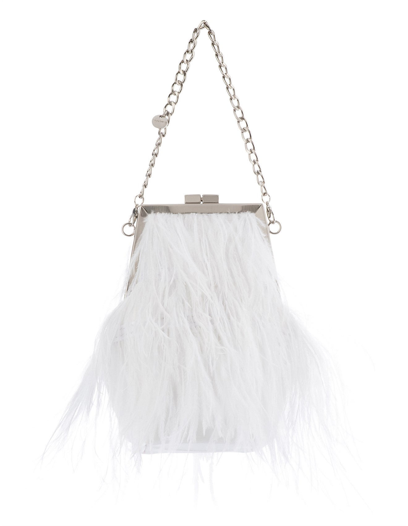 Olga Berg Sara Feather Frame Bag | David Jones