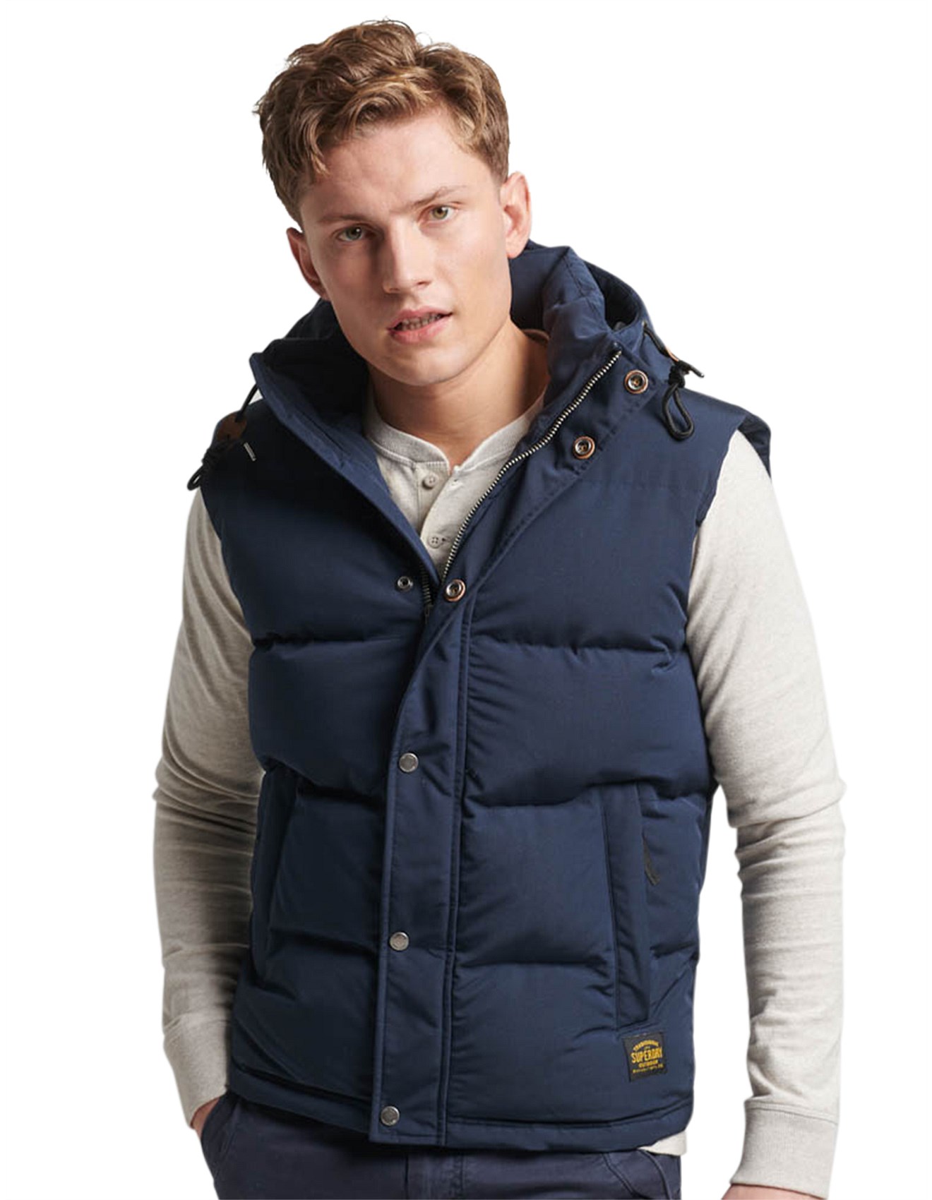 Superdry Everest Hooded Puffer Gilet | David Jones