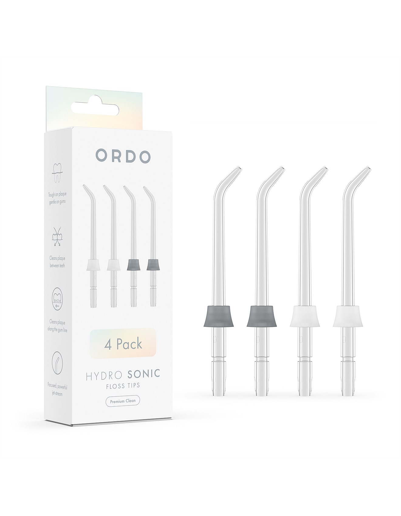 Ordo Hydro Sonic Floss Tips -Premium Clean, 4 Pack | David Jones