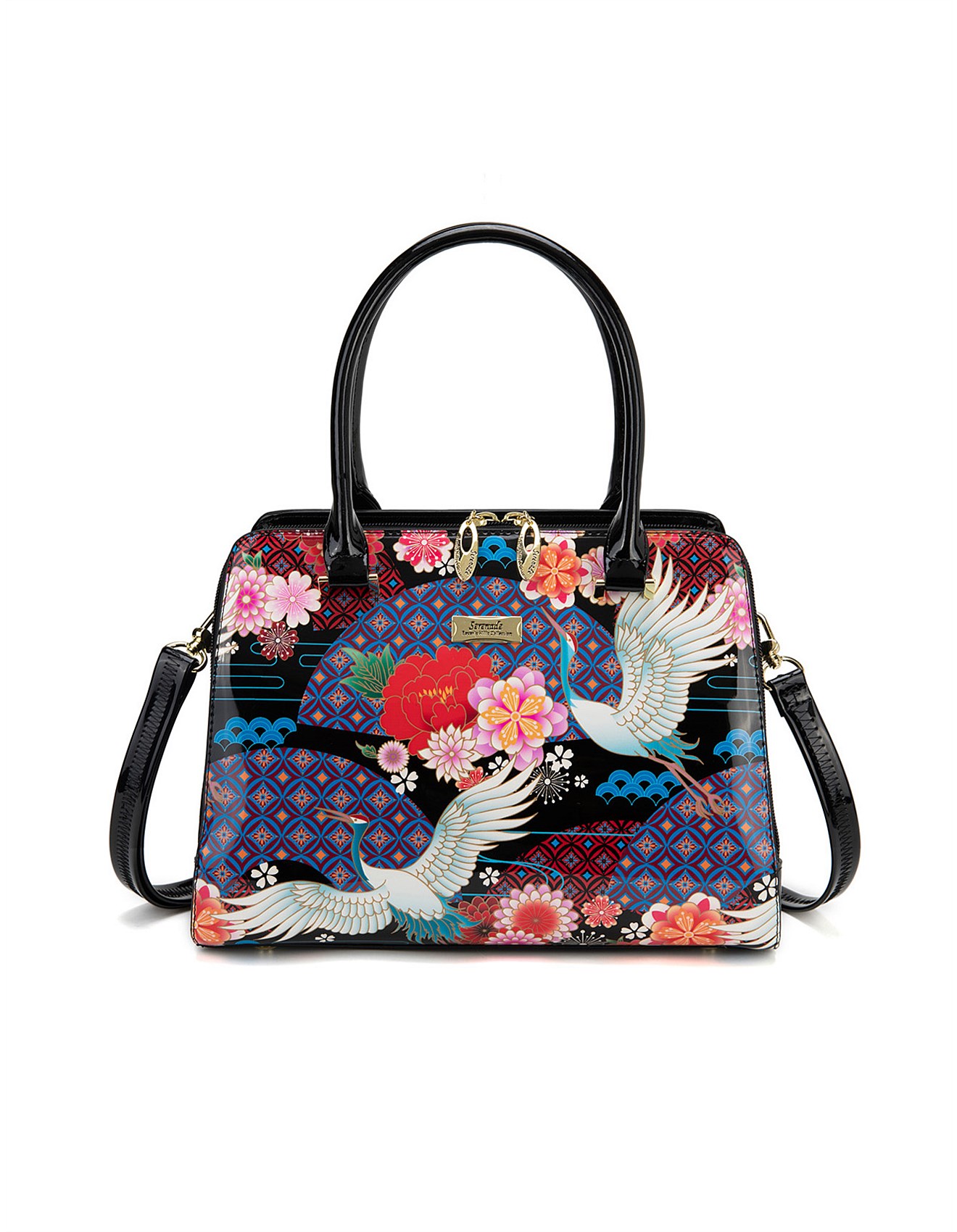 Serenade Miyuki Leather Grip Handle Bag | David Jones