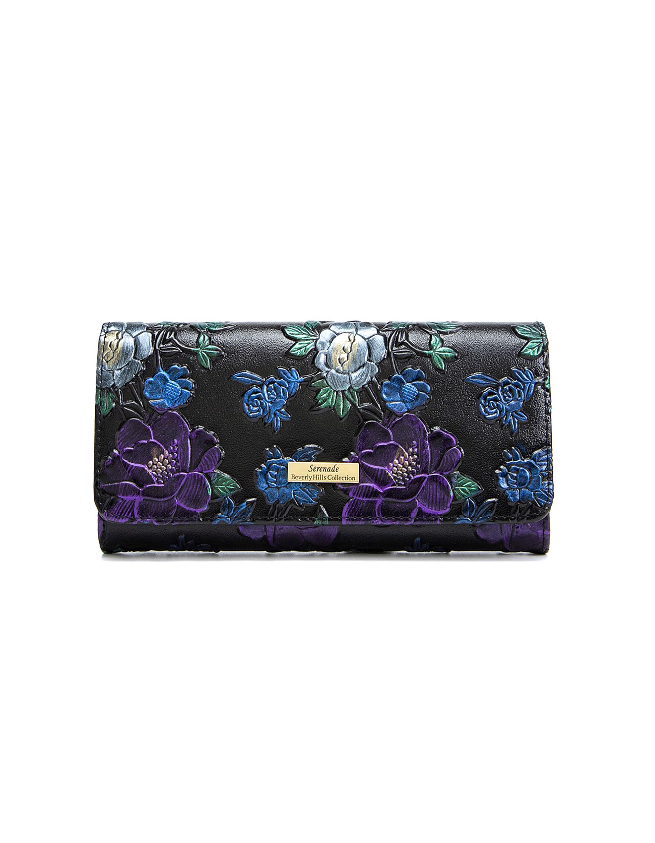 Serenade Vincent Lge Rfid Hand Painted Leather Wallet | David Jones