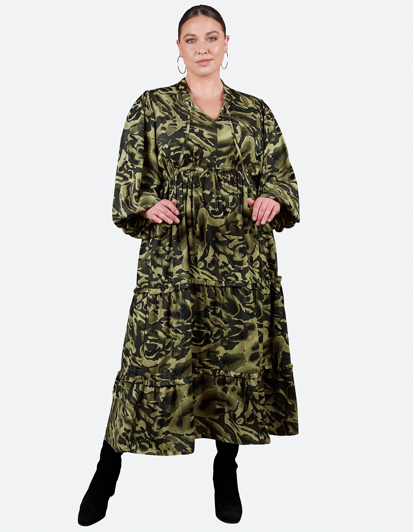 Eb&ive Mayan Tiered Maxi | David Jones