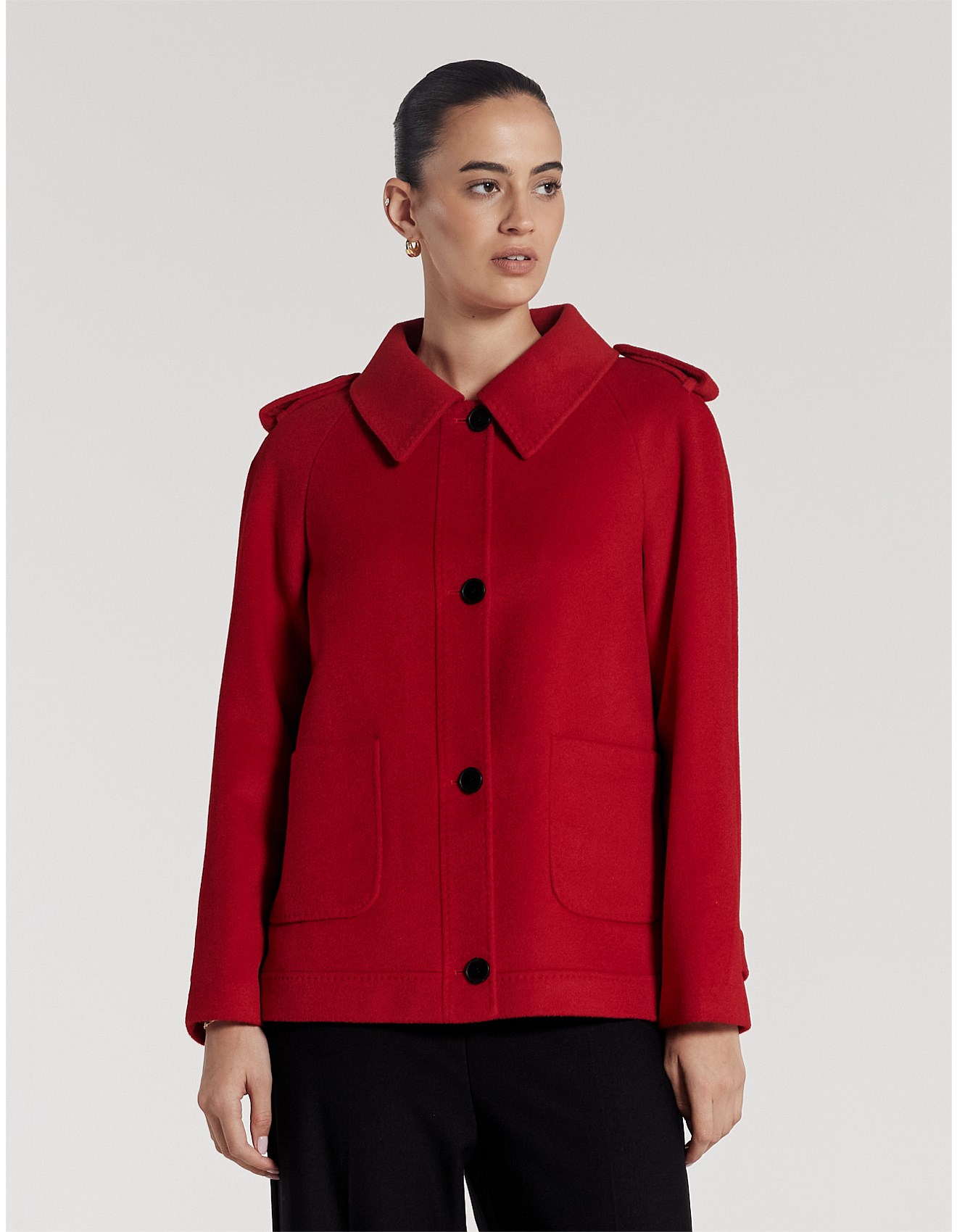 Perri Cutten Patricia Pea Coat | David Jones