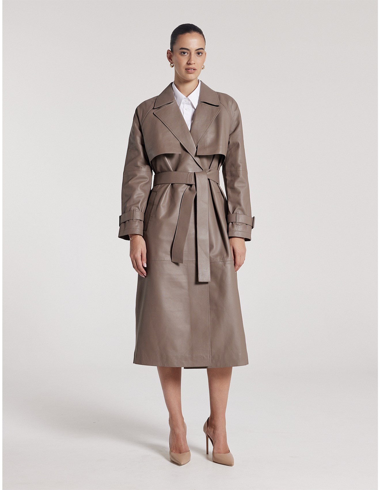Perri Cutten Scout Leather Trench | David Jones