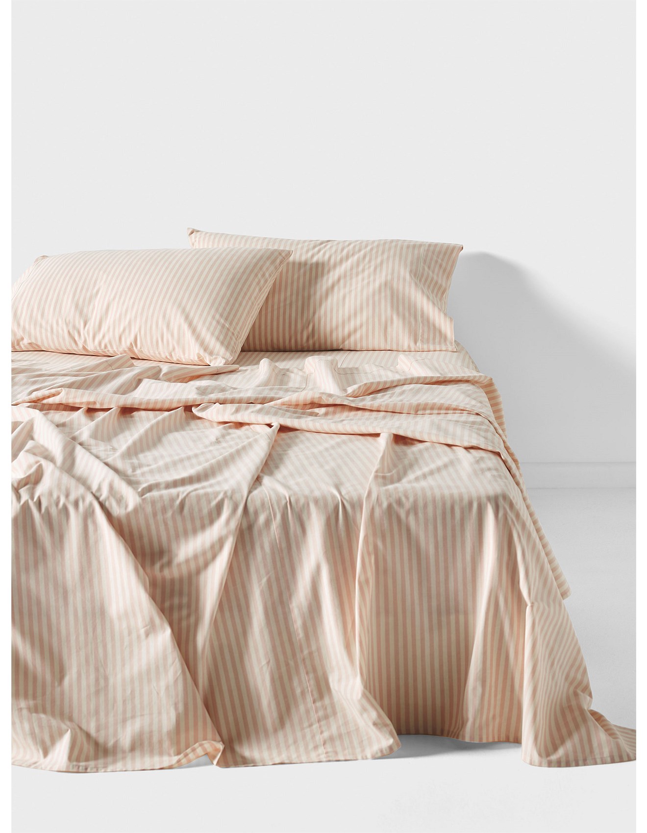 Linen House Sb Sheet Set Classic Stripe Rose | David Jones