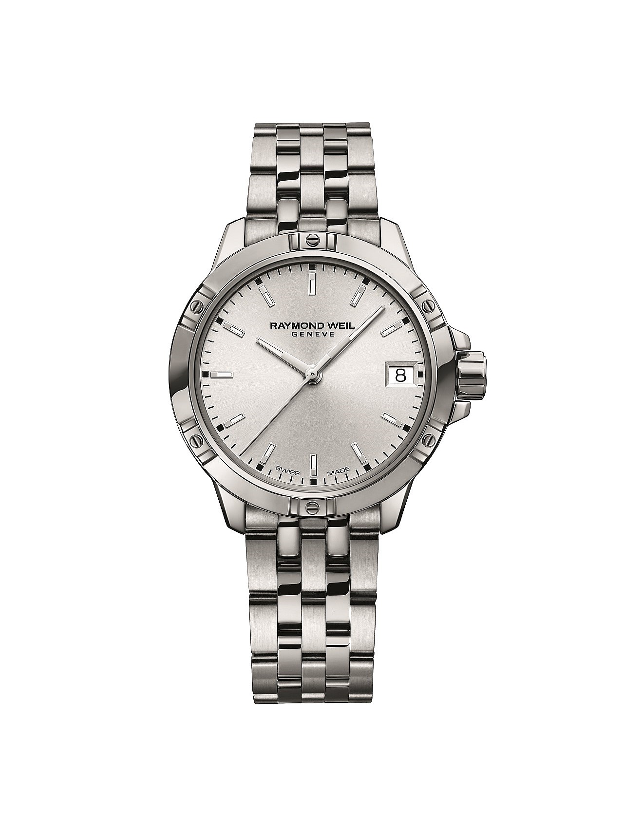 Raymond Weil Tango Quartz White Dial Stainless Steel Ladies Watch ...