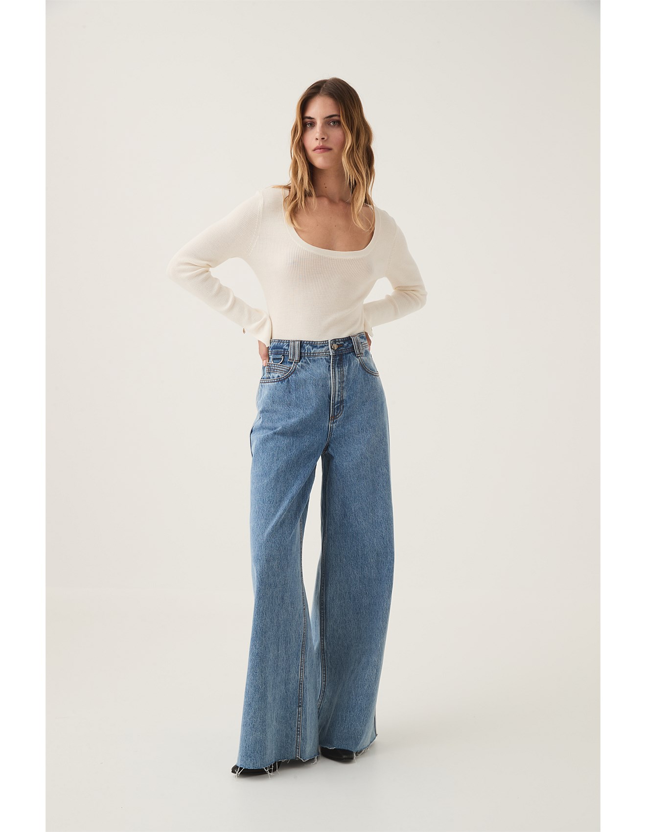 Aje Outline Denim Jeans | David Jones