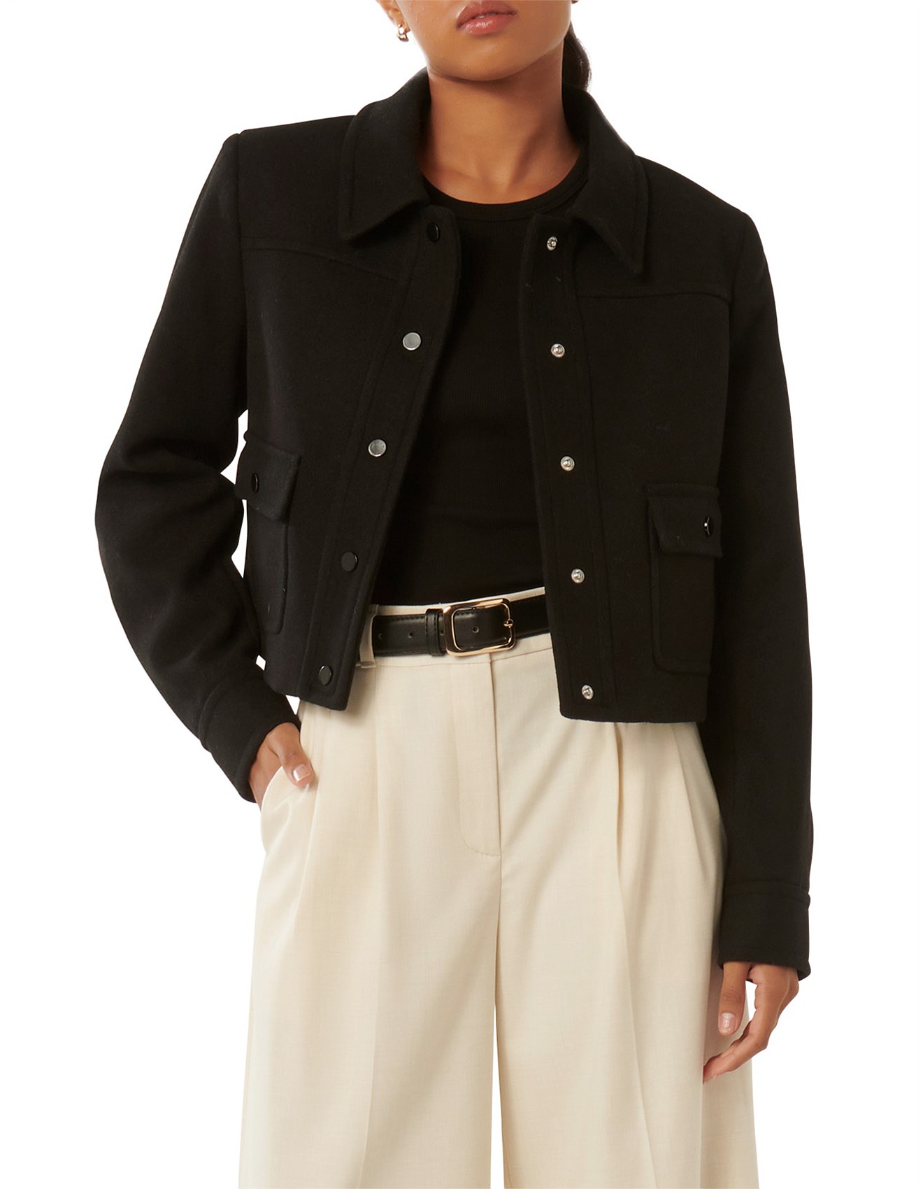 Forever New Eloise Petite Shacket | David Jones