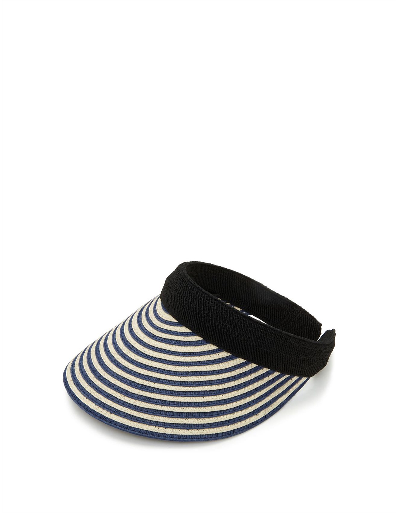 Milana Striped Paper Visor | David Jones