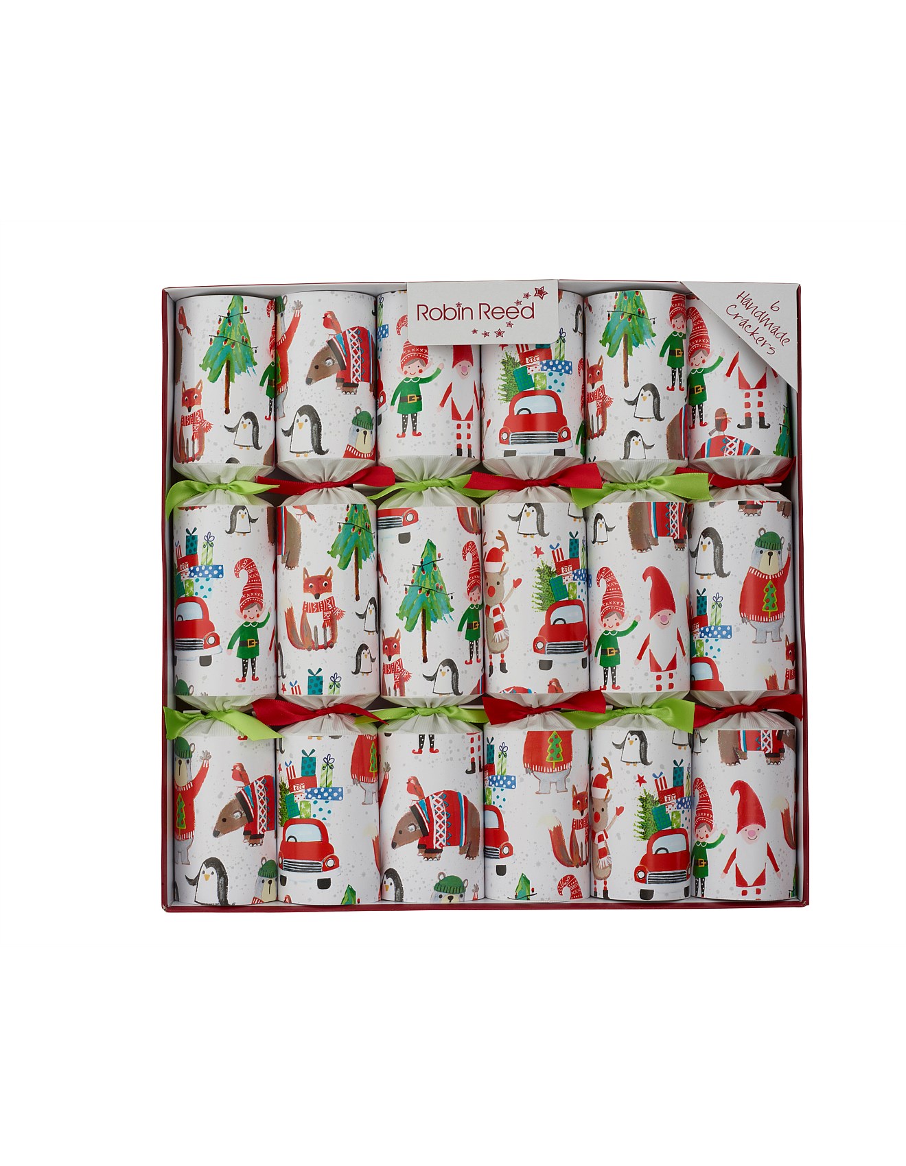 Robin Reed Racing Elf Crackers Set Of 6 | David Jones