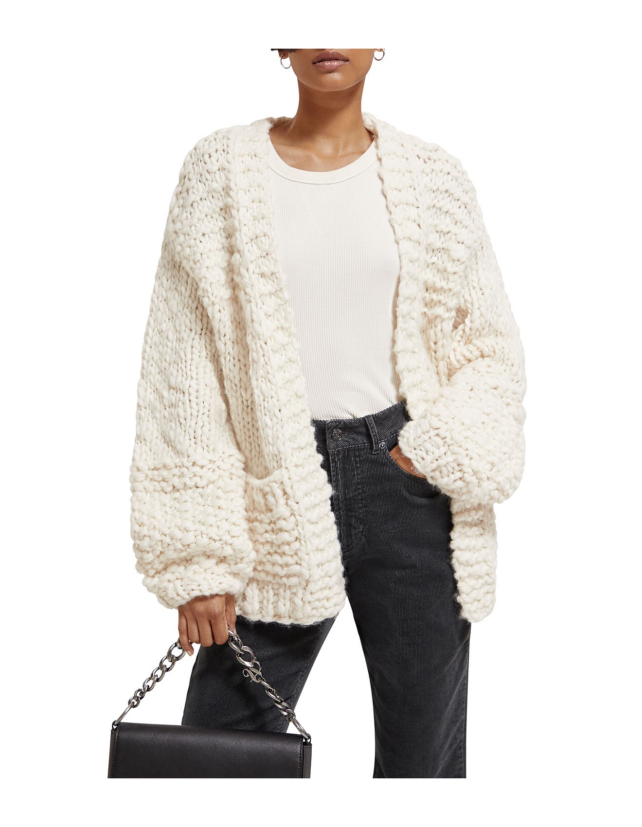 Scotch & Soda Hand Knit Cardigan | David Jones