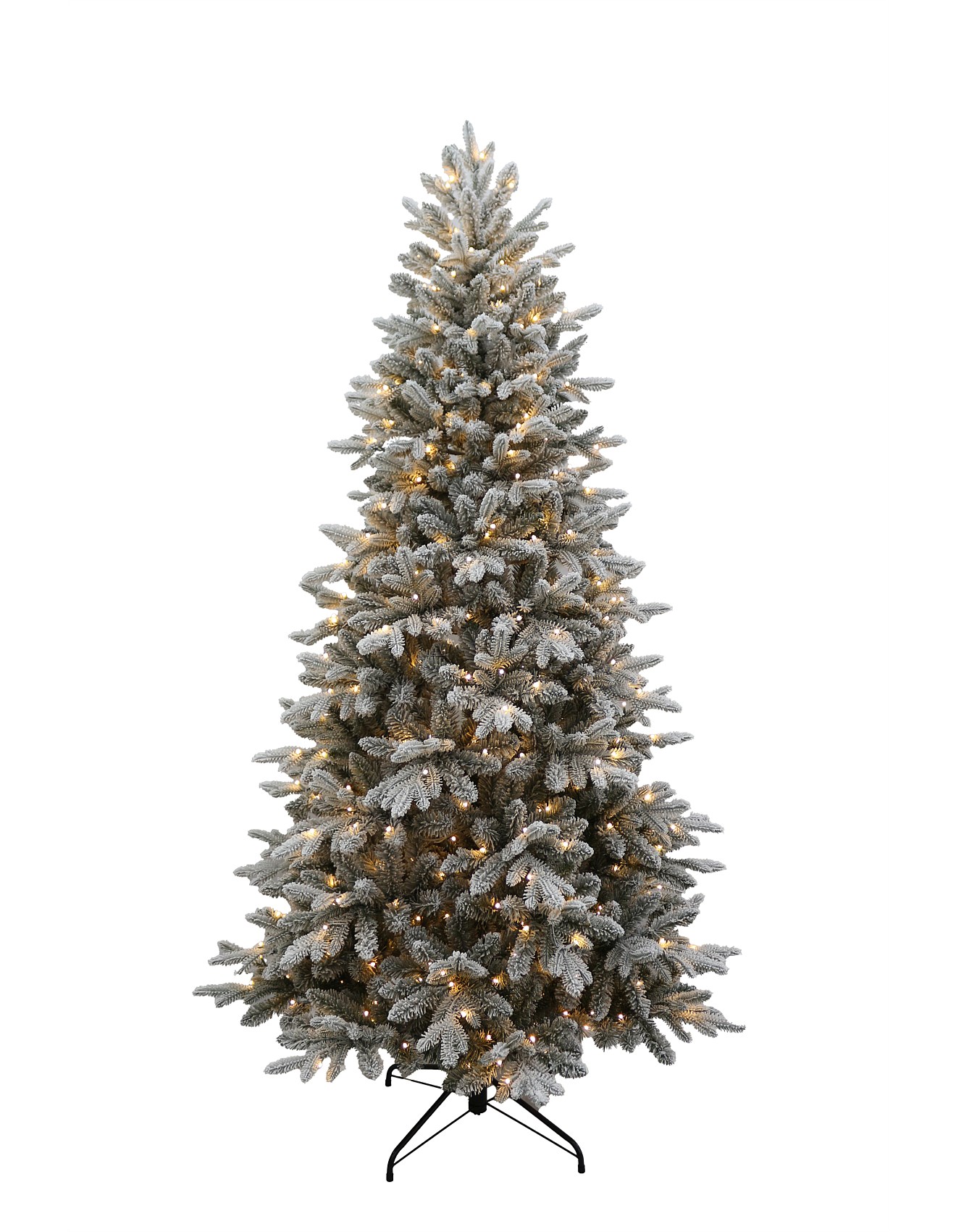 David Jones Collection 210cm Scandinavian Prelit Slim Flocked Tree ...