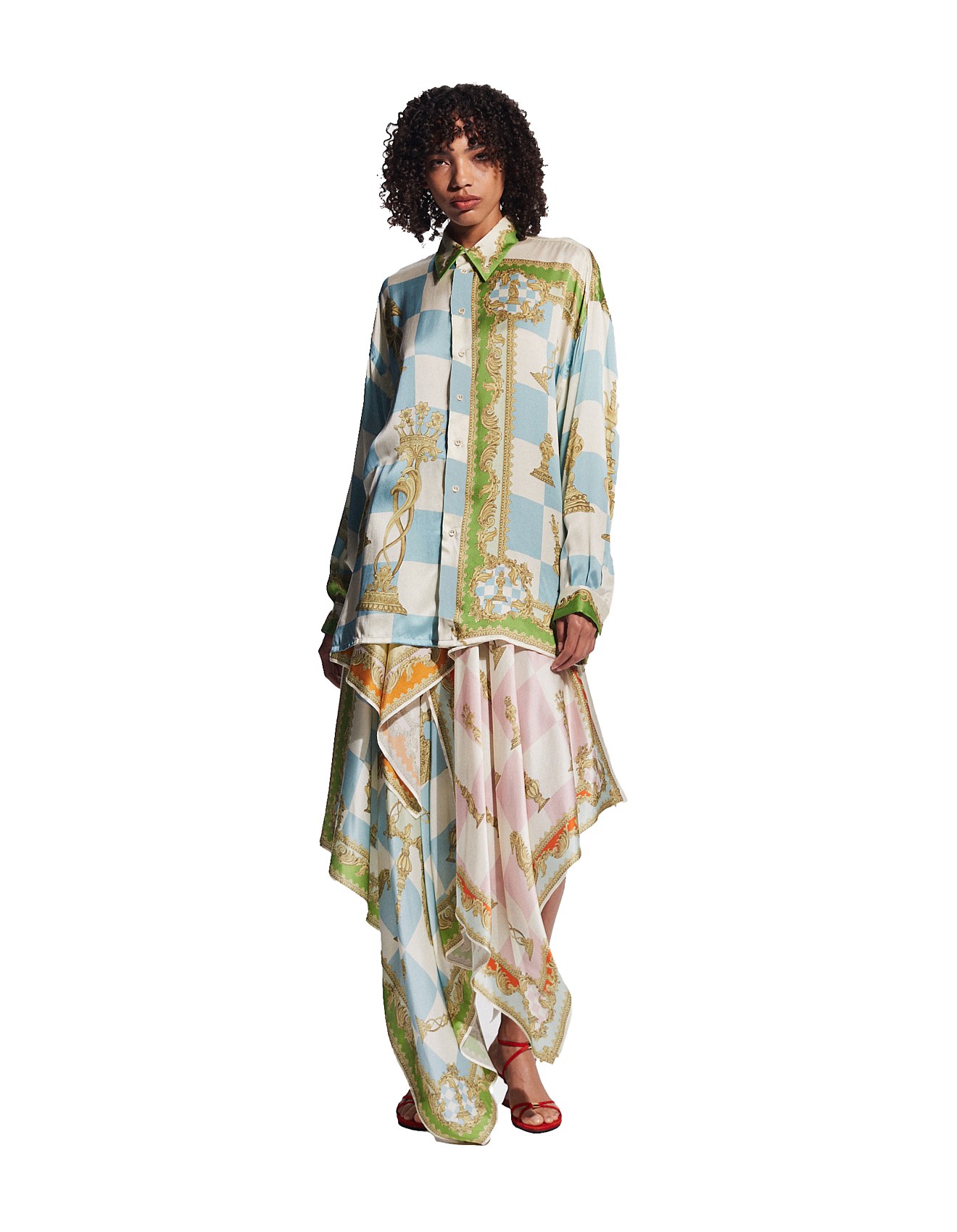 Alémais Checkmate Silk Shirt | David Jones