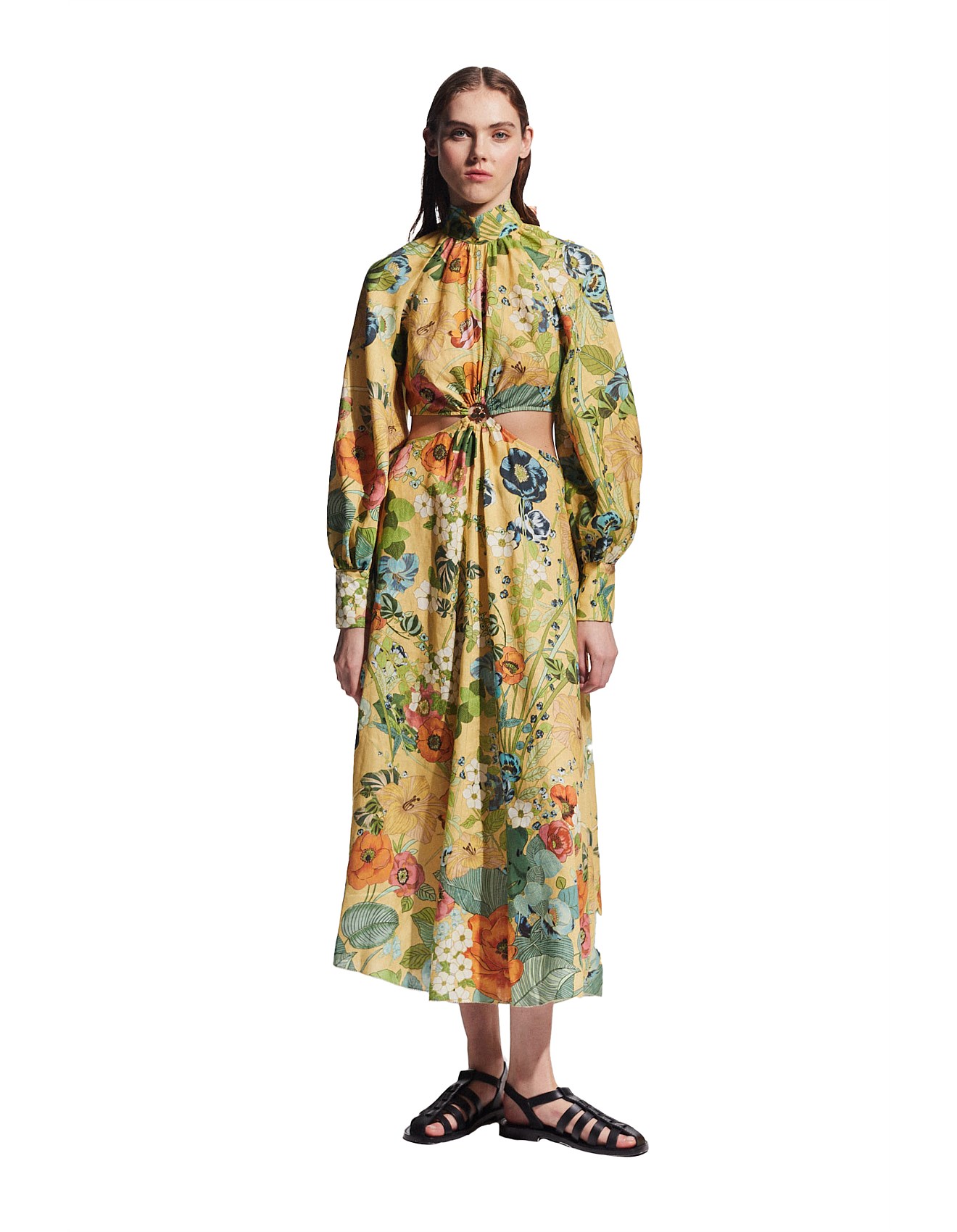 Alémais Cresida Cutout Midi Dress | David Jones