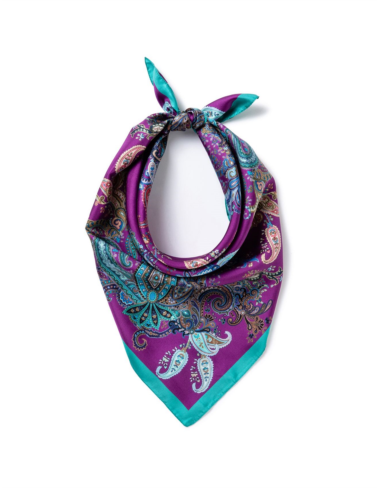 Milana 70 X 70 Paisley Silk Scarf | David Jones