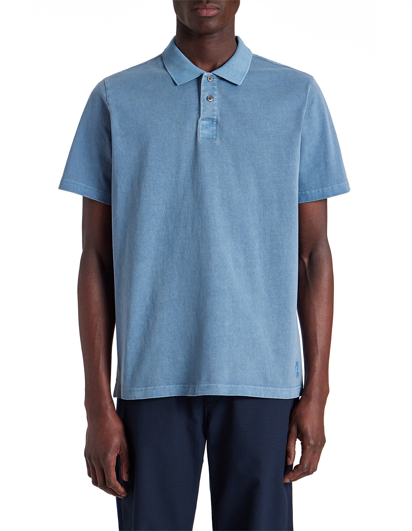Ps By Paul Smith Mens Short Sleeve Polo Shirt Acid Wash | David Jones
