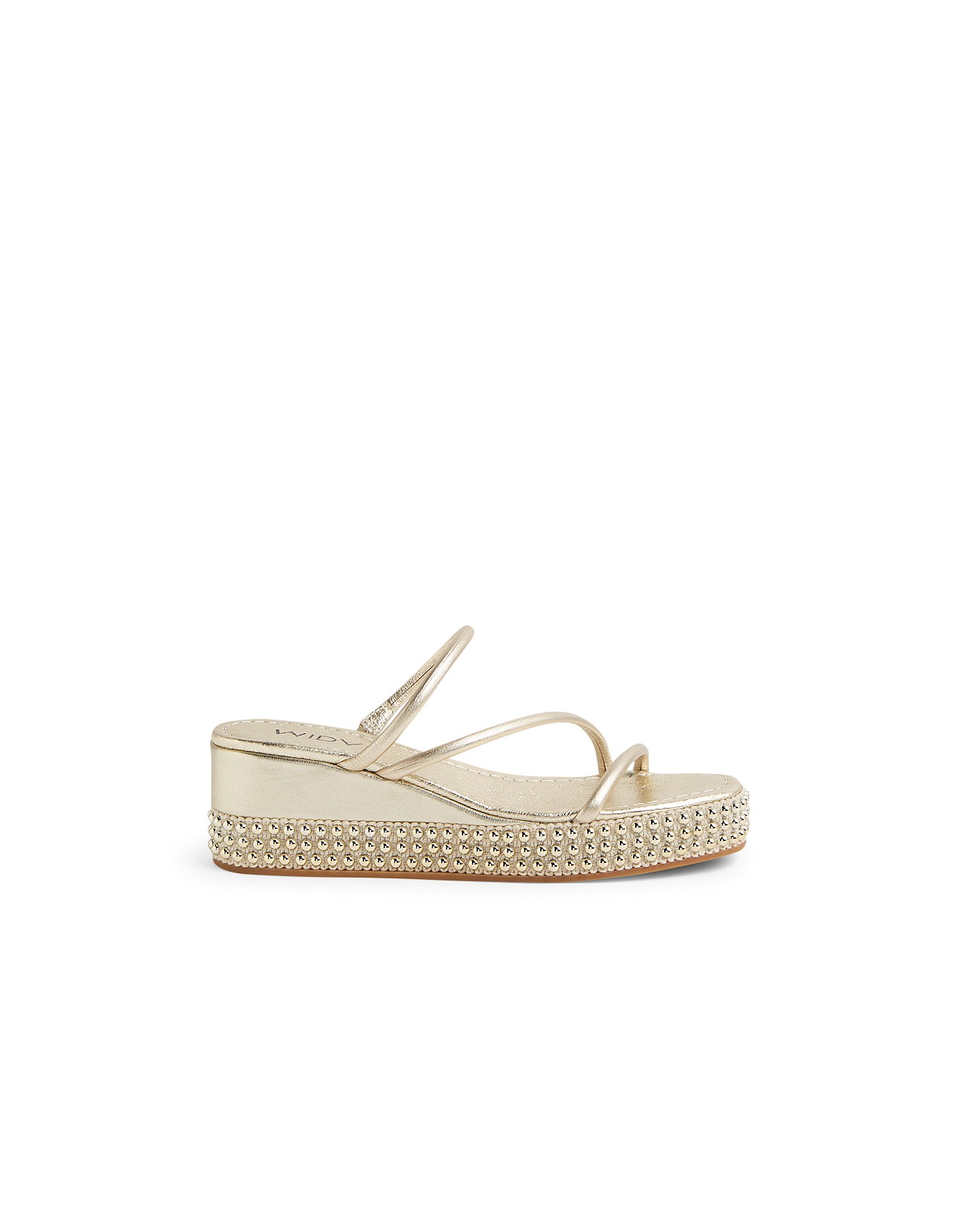 Midas Orike Pale Gold Leather Sandals | David Jones
