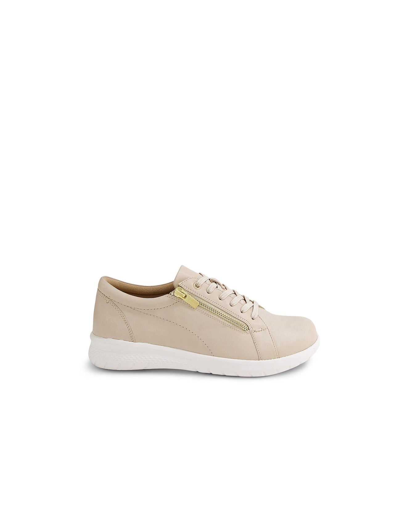 Ziera Solar Xf Almond Leather Sneakers | David Jones