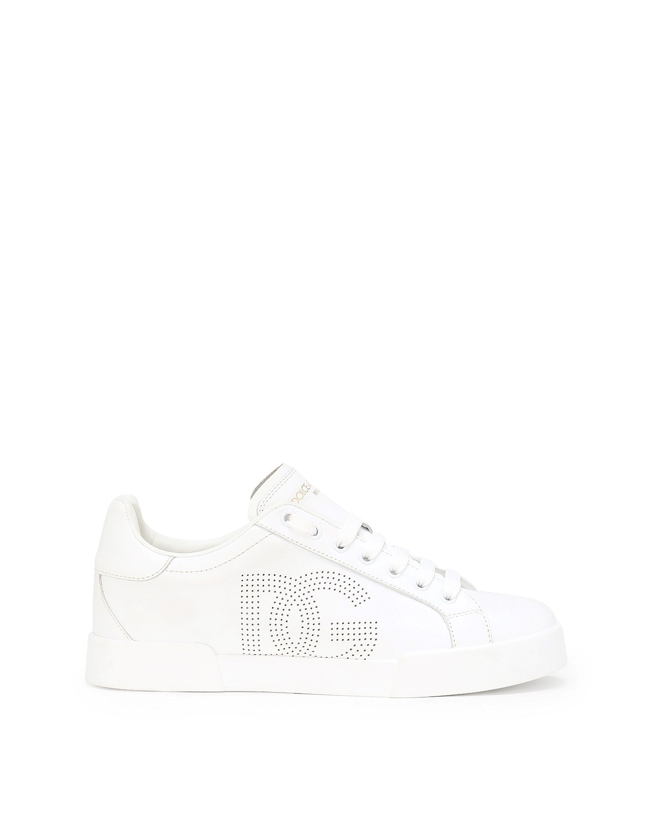 Dolce & Gabbana Perforated D&g Logo Sneaker | David Jones
