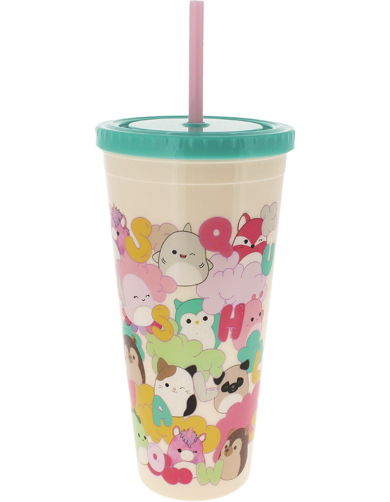 Squishmallows Beaker With Straw | David Jones