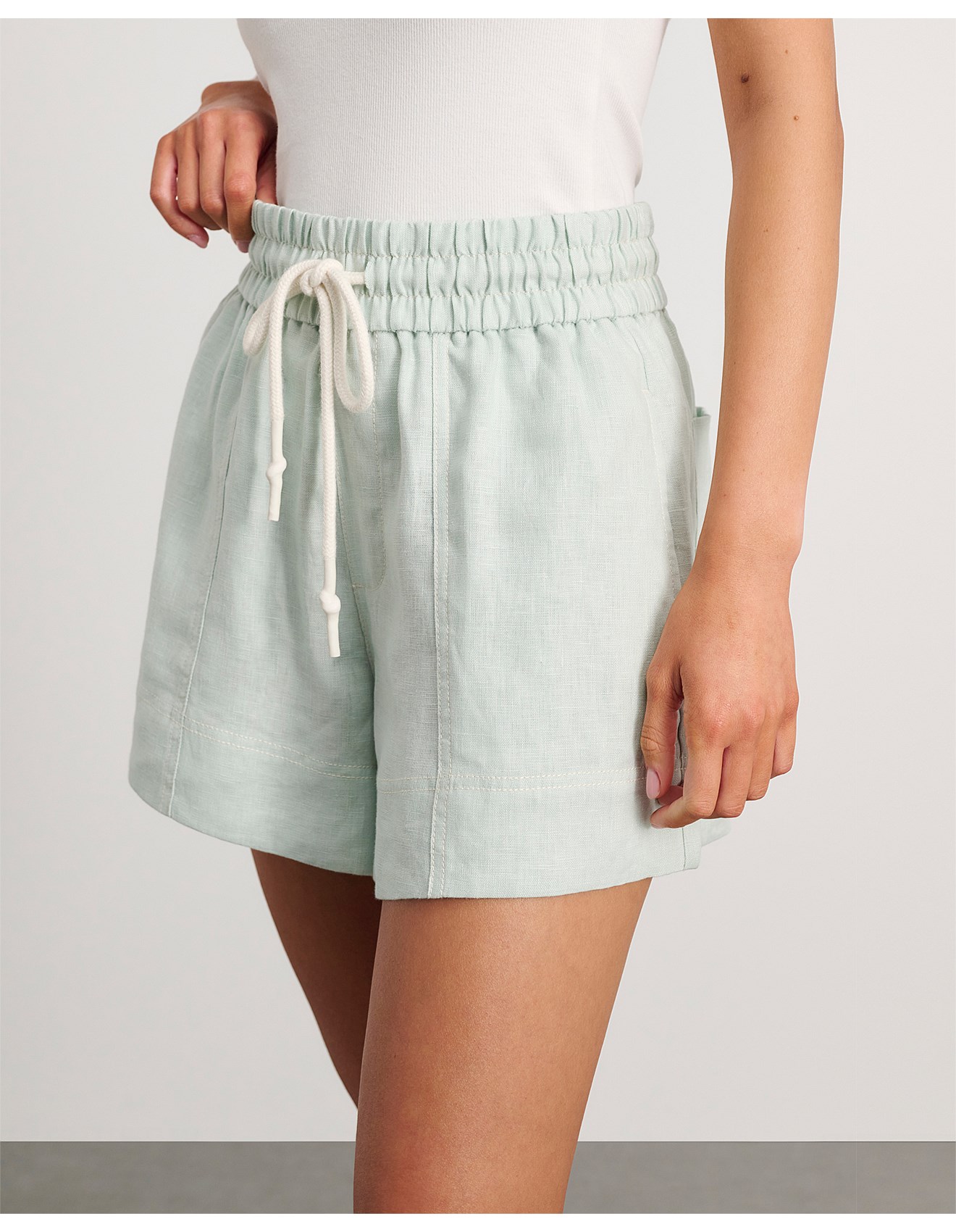 Jag Gigi Linen Pull On Short | David Jones