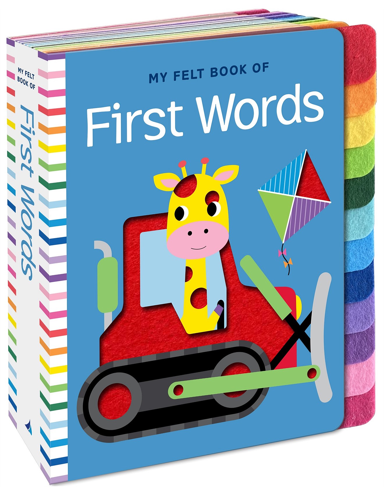 Lake Press Chunky Felt Tabbed Book -First Words | David Jones