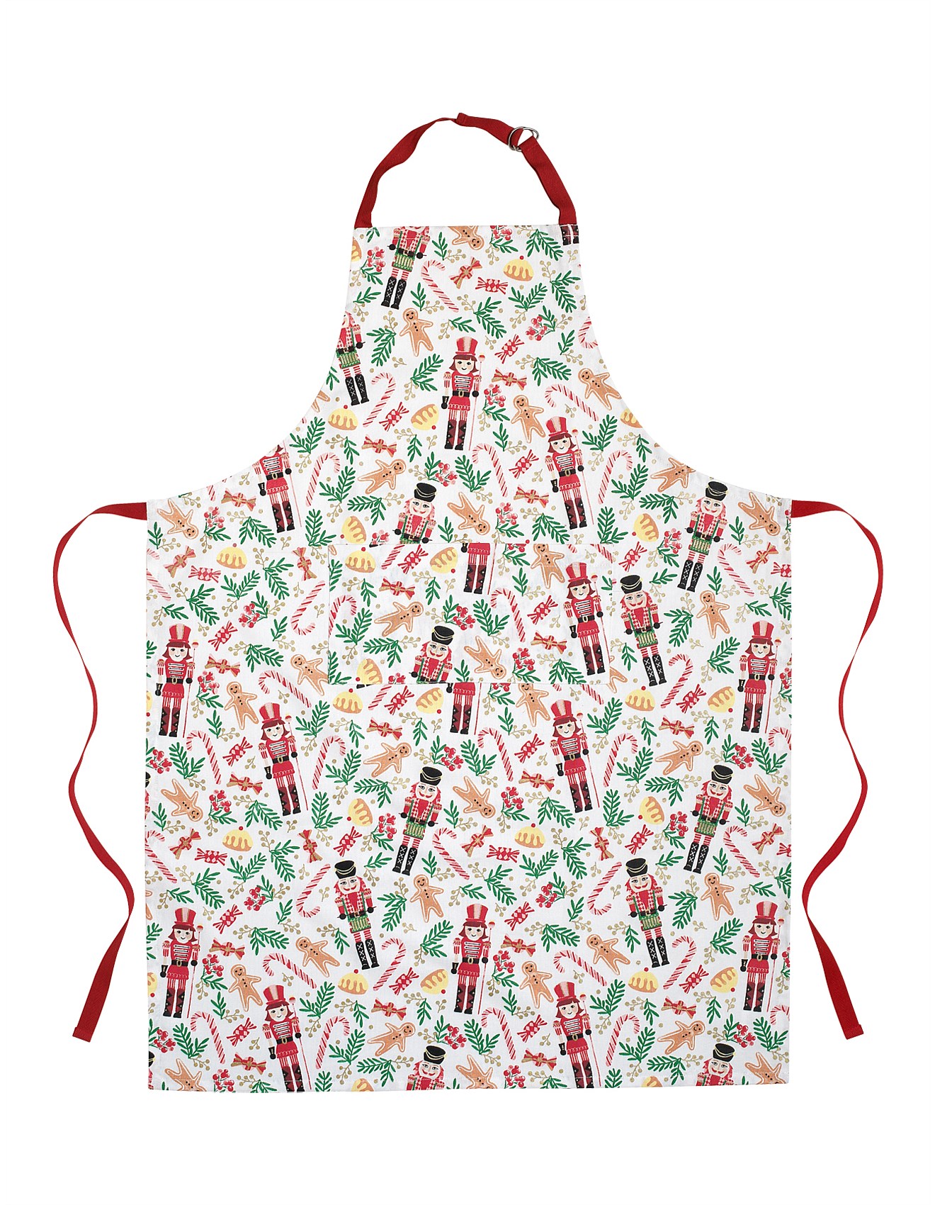 David Jones Nutcracker Holly & Noel Cotton Apron | David Jones