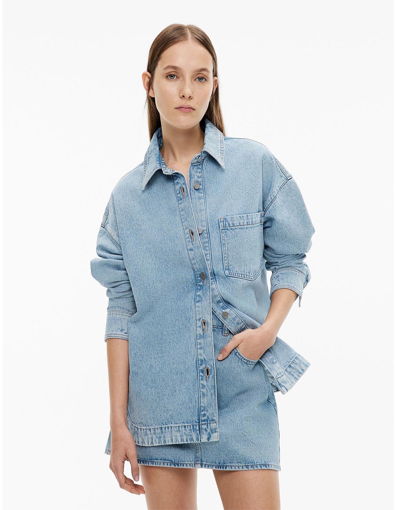 Witchery Denim Shacket | David Jones