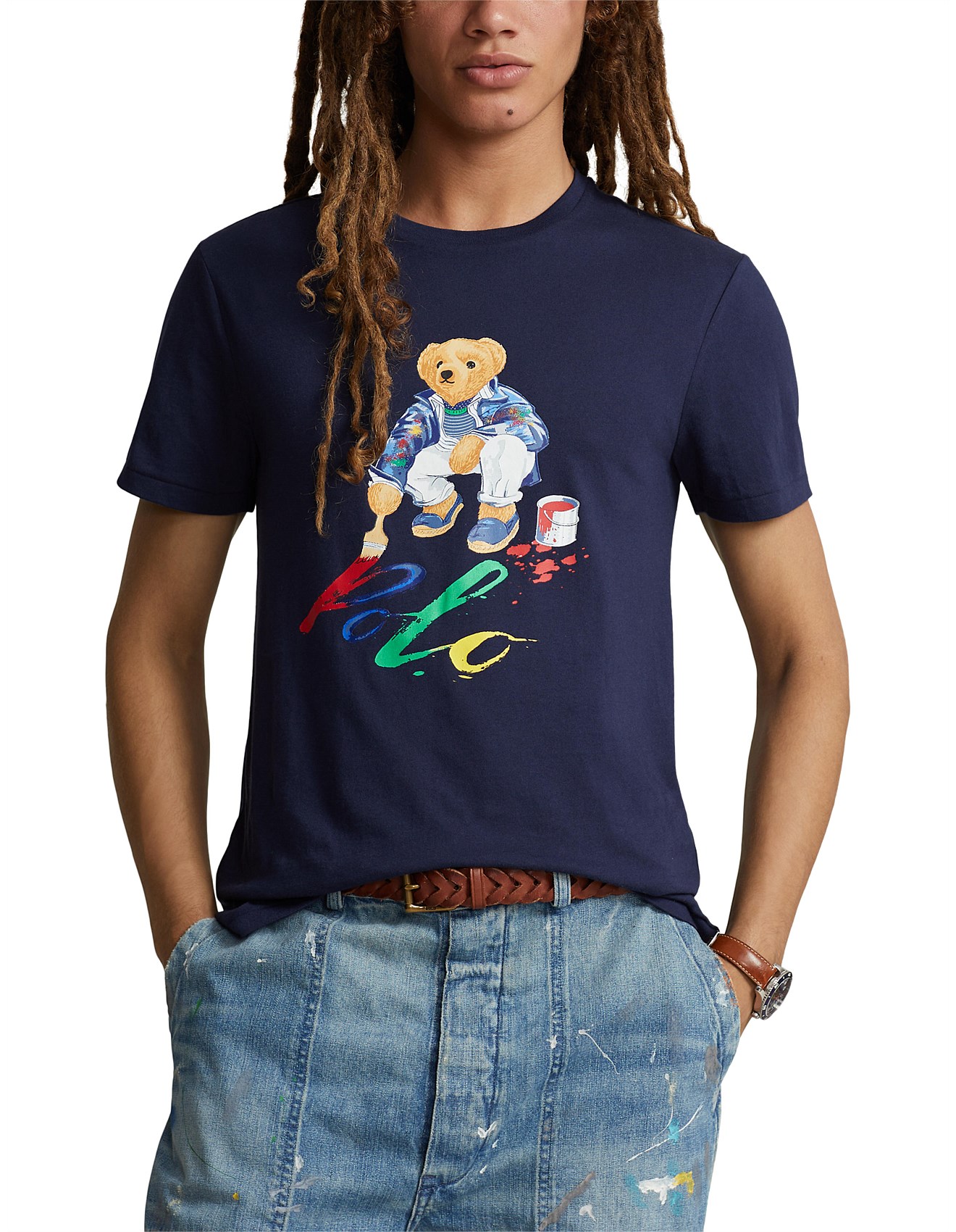Polo Ralph Lauren Custom Slim Fit Polo Bear Jersey T-shirt | David Jones