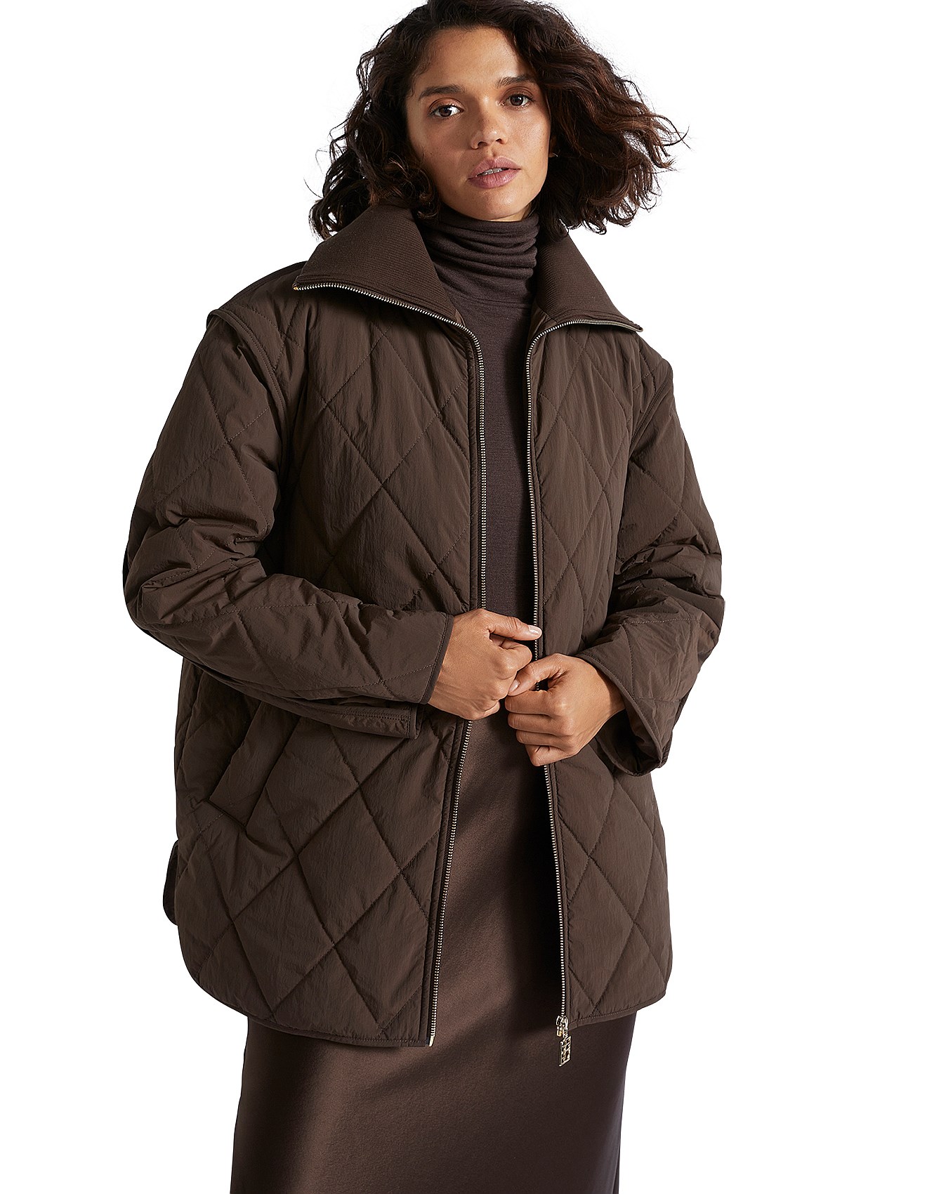 Seed Heritage Mid Length Puffer Jacket | David Jones