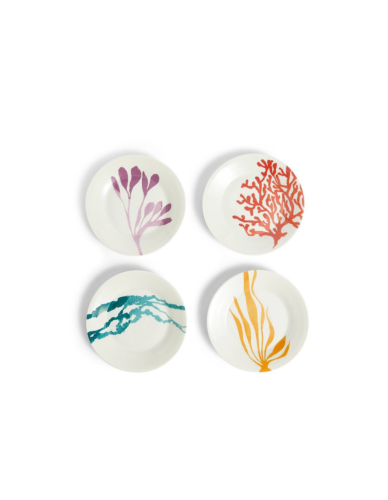 Royal Doulton 1815 Bright Plate 16cm Mixed Pattern Set Of 4 | David Jones
