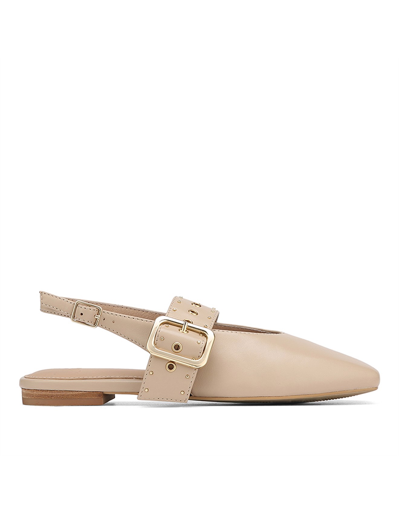 Wittner Apryl Pale Porcelain Leather Slingback | David Jones