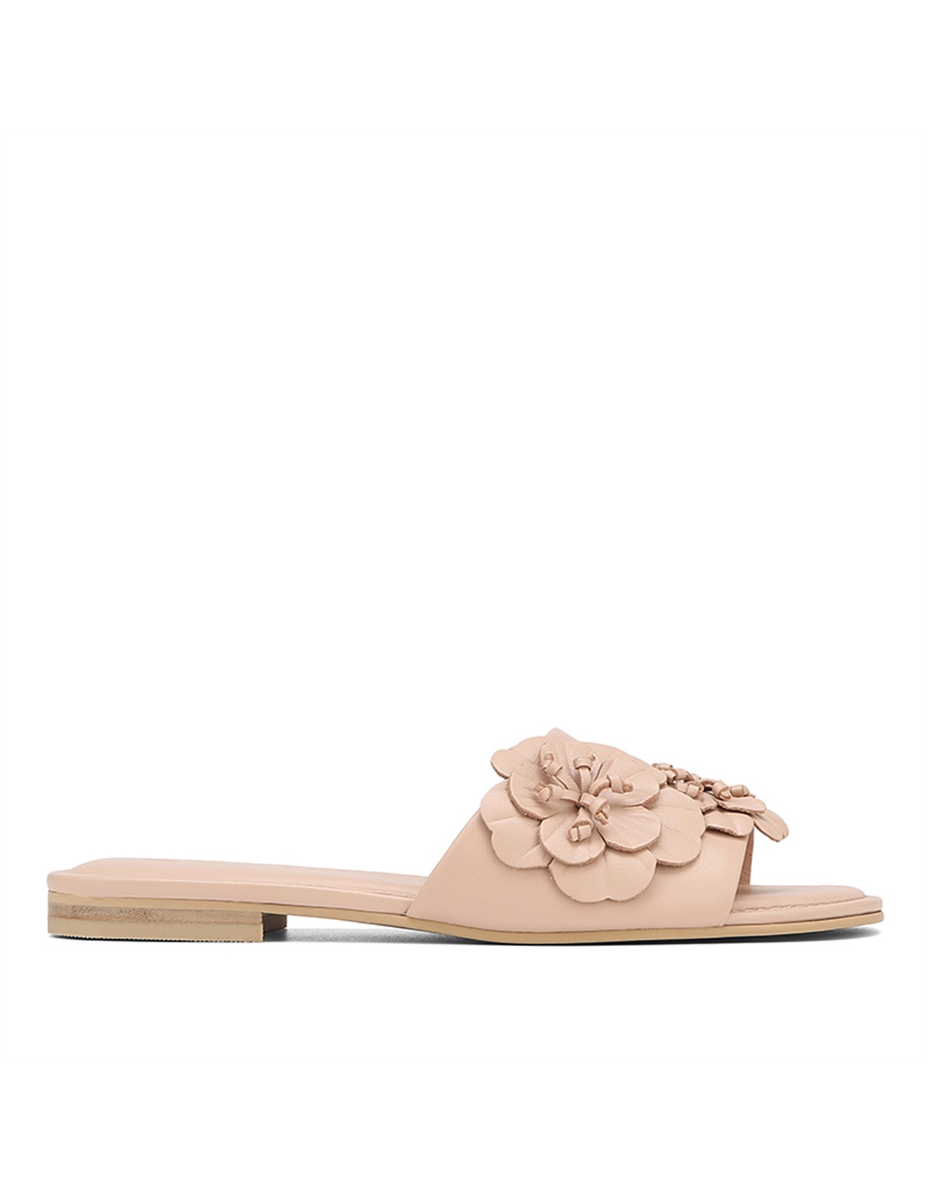 Wittner Coco Ballet Pink Leather Slide | David Jones