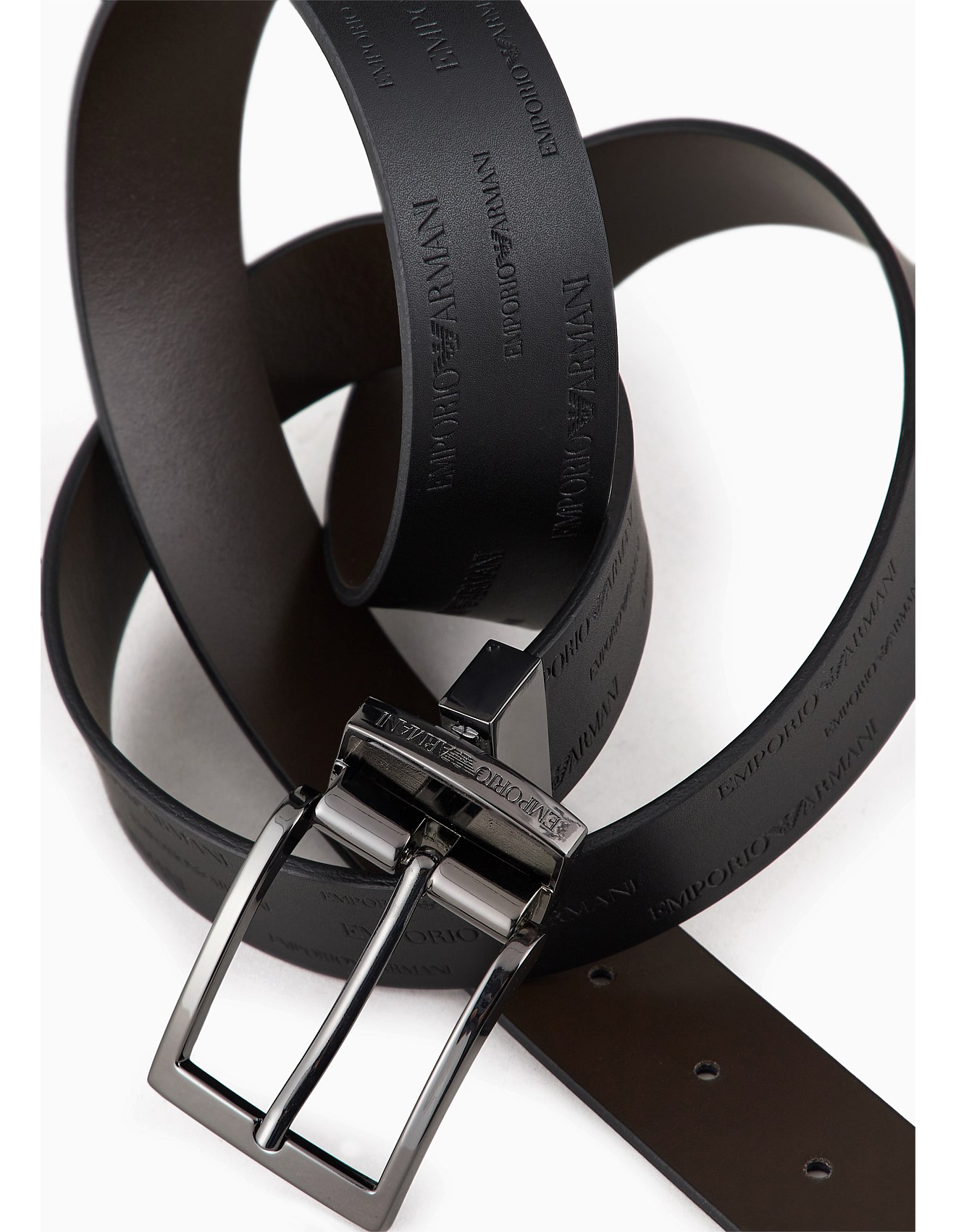 Emporio Armani Men's Fashion Belt With Buckle Closure | David Jones