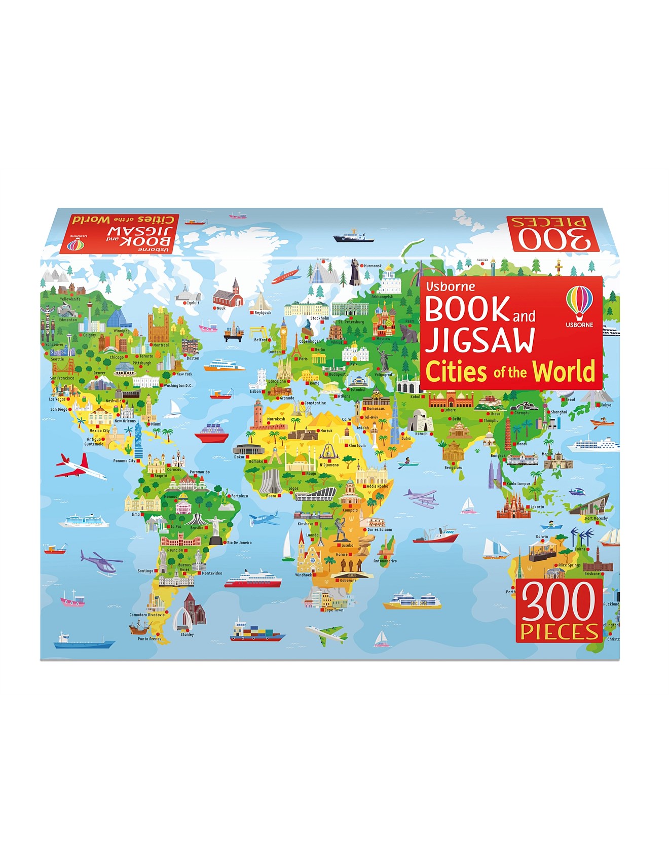 Harper Collins Usborne Atlas and Jigsaw the World | David Jones