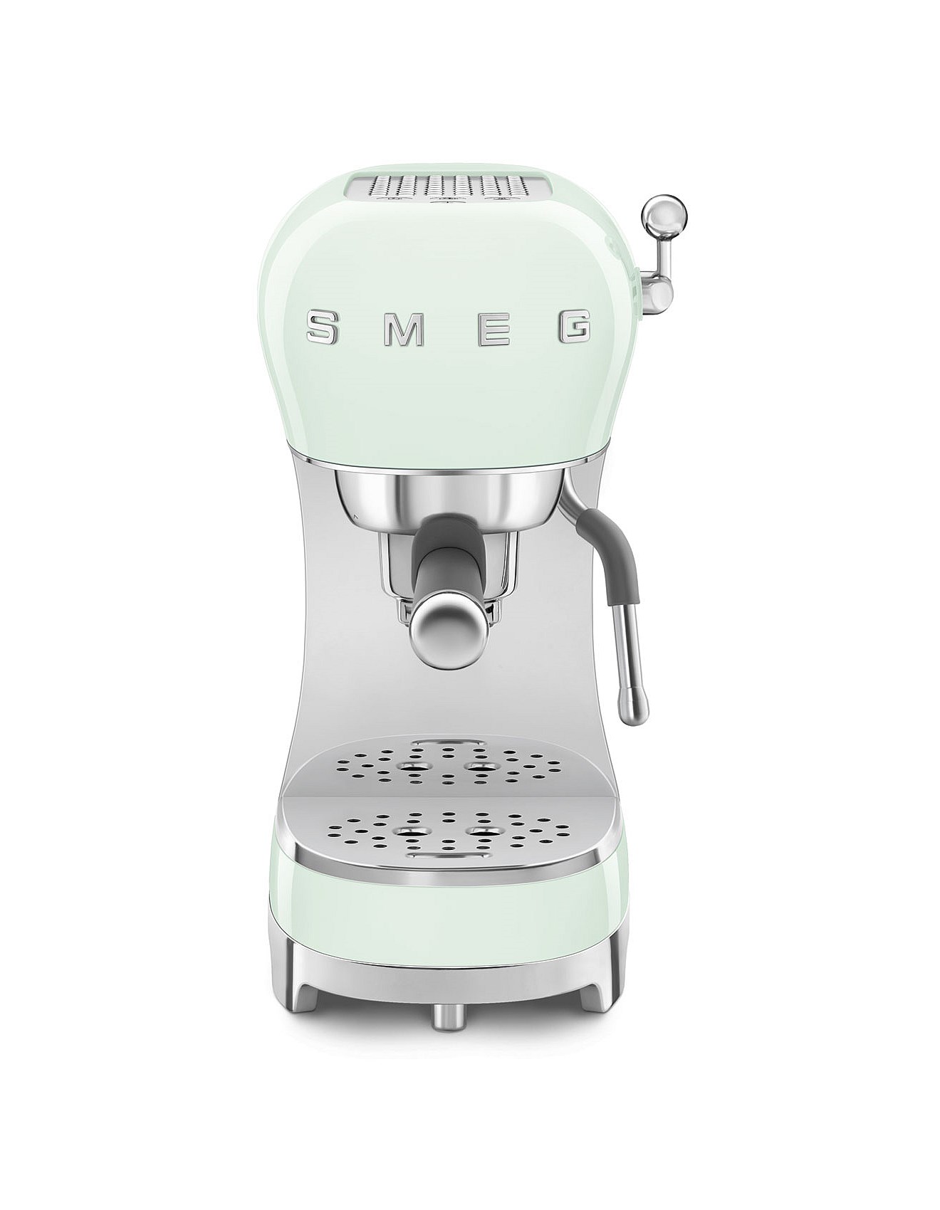 Smeg Ecf02 50's Style Manual Coffee Machine Pastel Green | David Jones