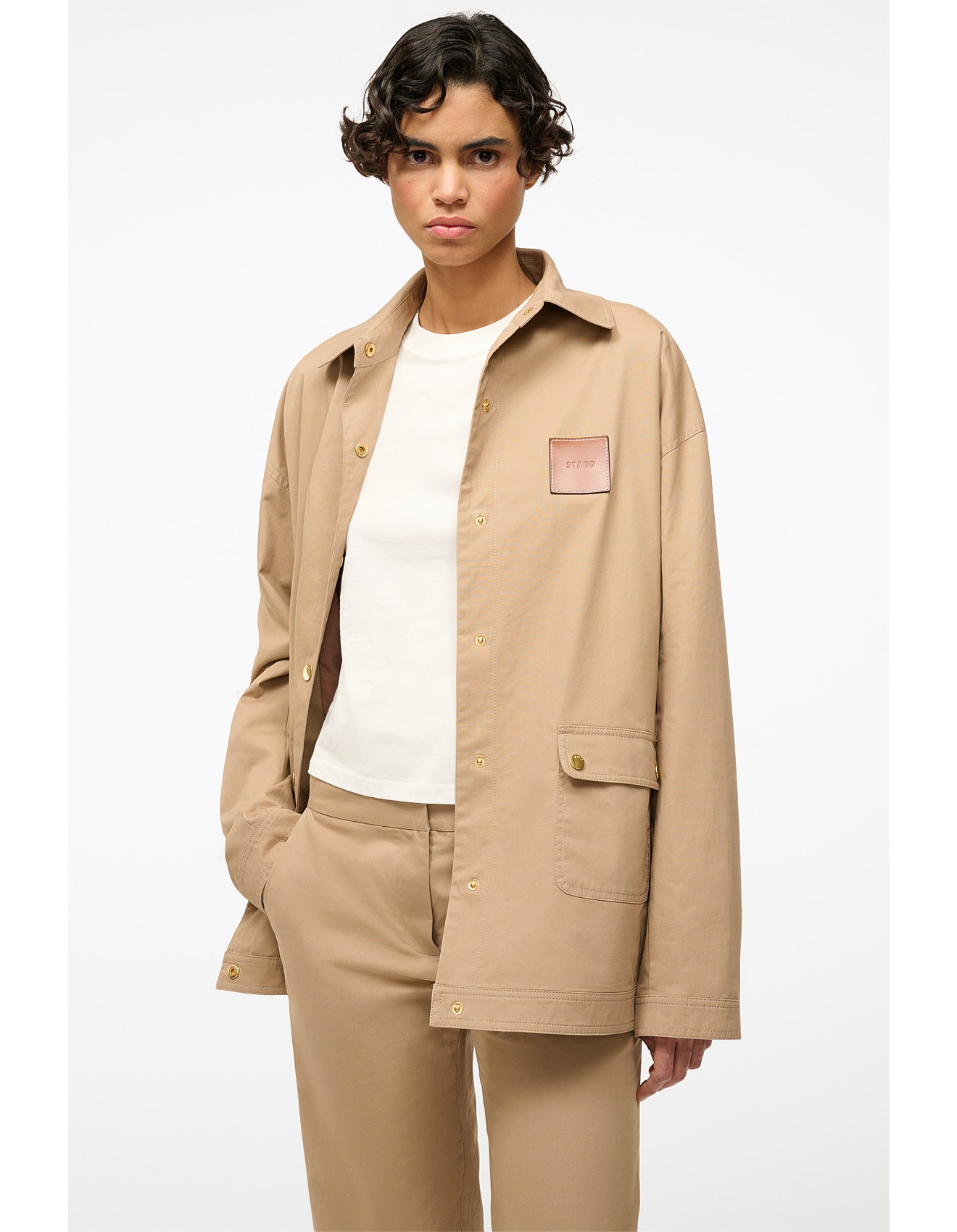 Staud Estero Oversized Parka Jacket | David Jones