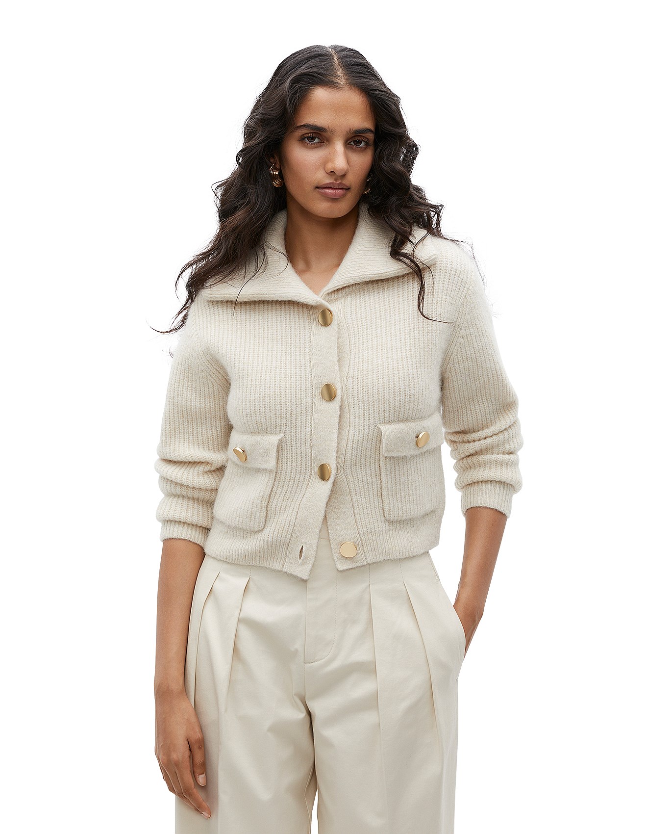 Seed Heritage Slouch Button Through Knit Cardigan | David Jones