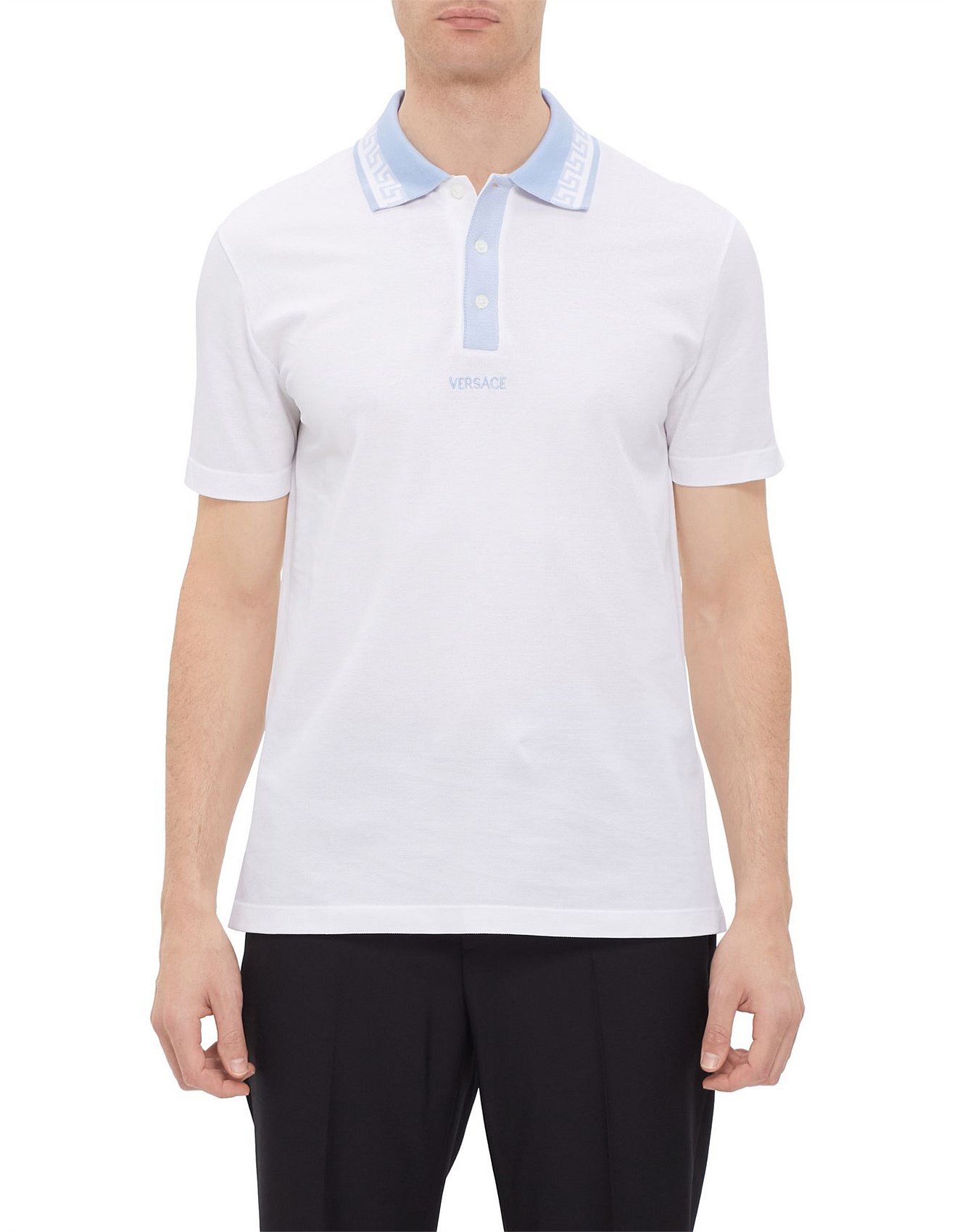 Versace Collection Versace Embroidery Polo | David Jones