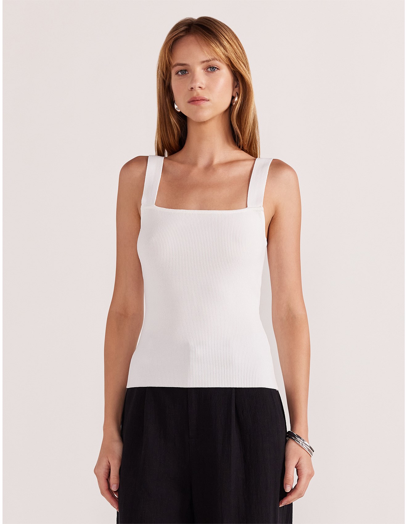 Staple the Label Marlo Knit Singlet | David Jones