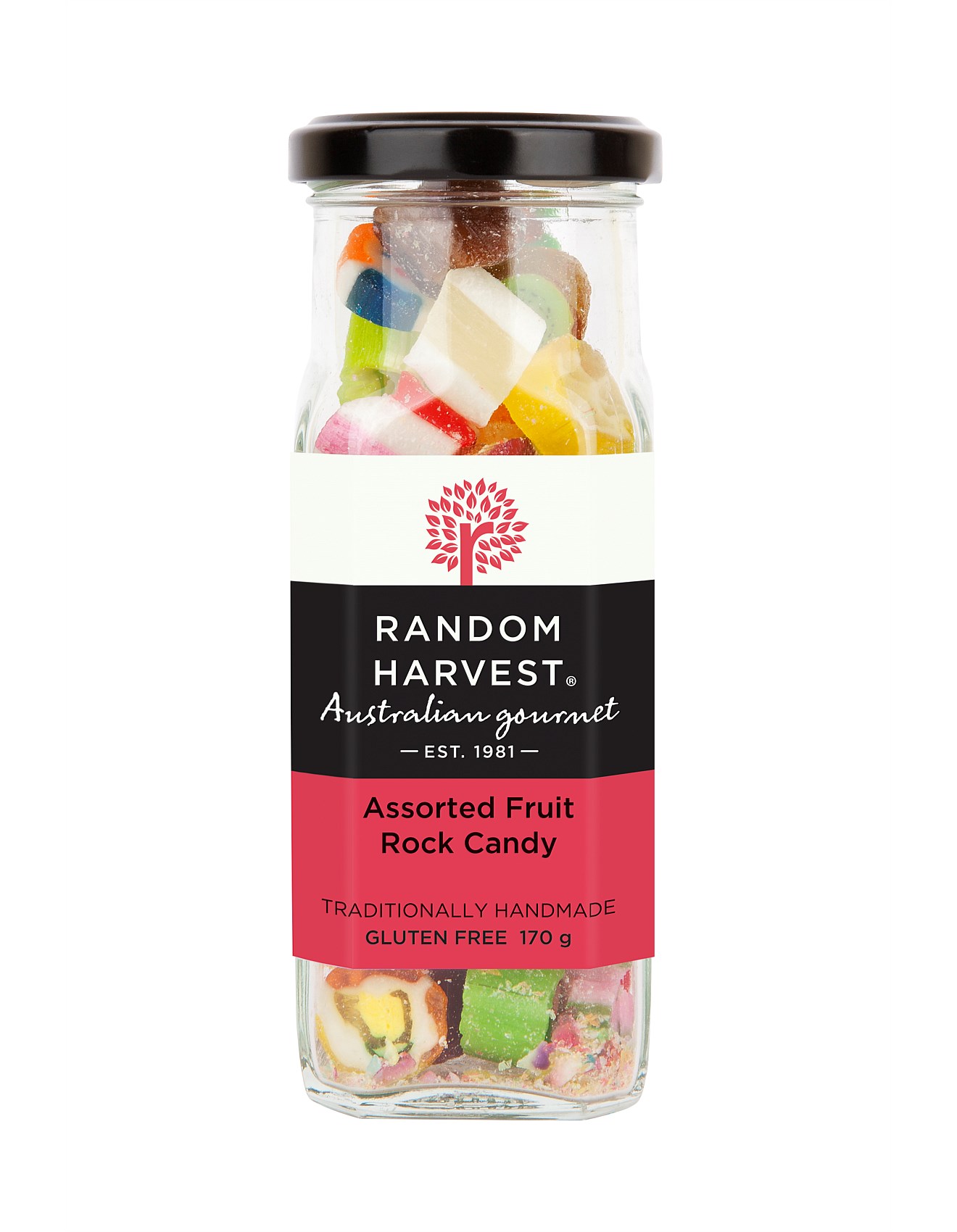 Random Harvest Assorted Fruit Rock Candy 170g | David Jones