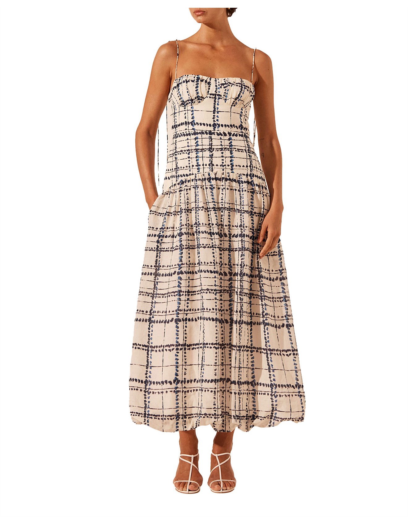 Shona Joy Niko Gathered Bubble Midi Dress | David Jones