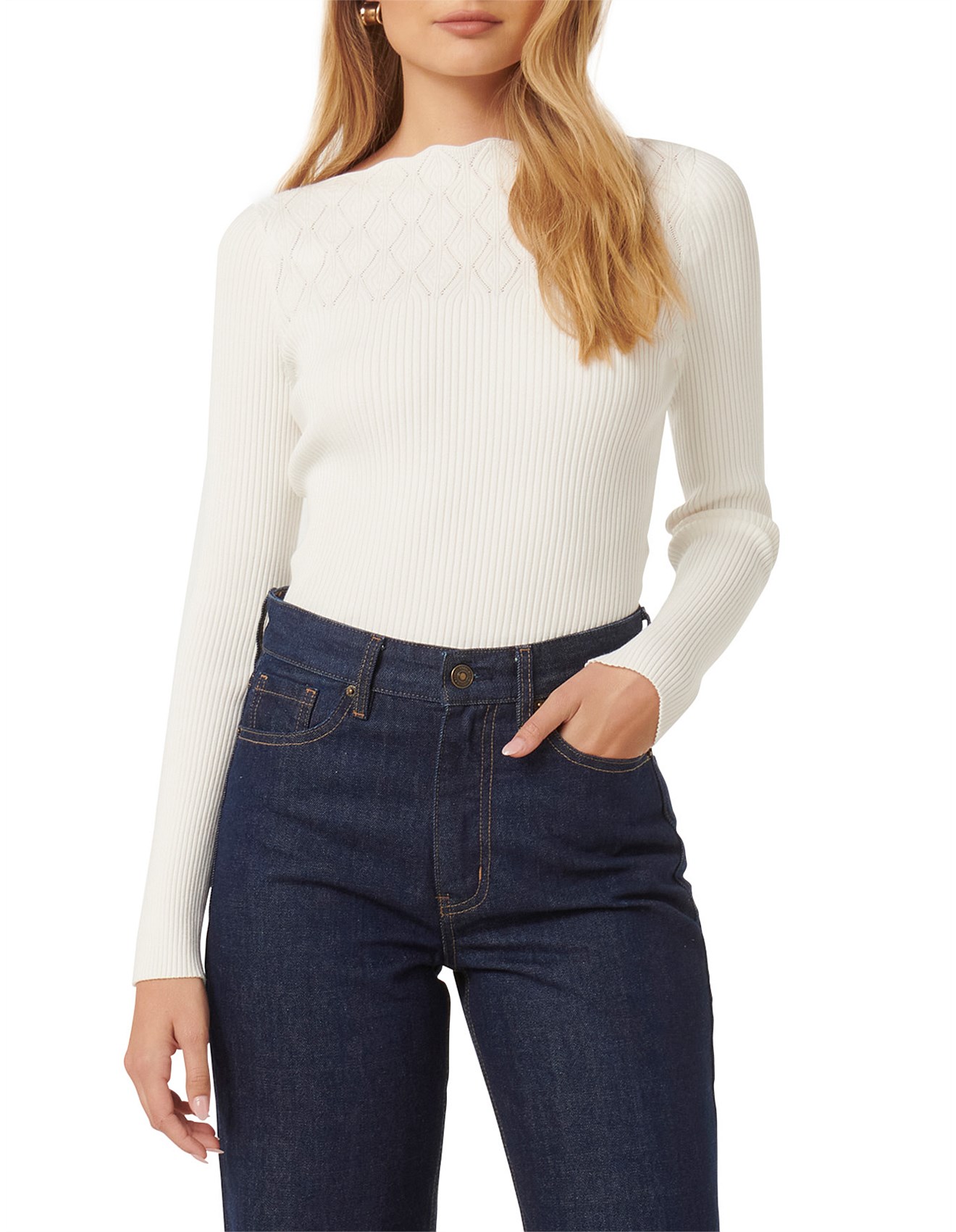 Forever New Macey Pointelle Jumper | David Jones
