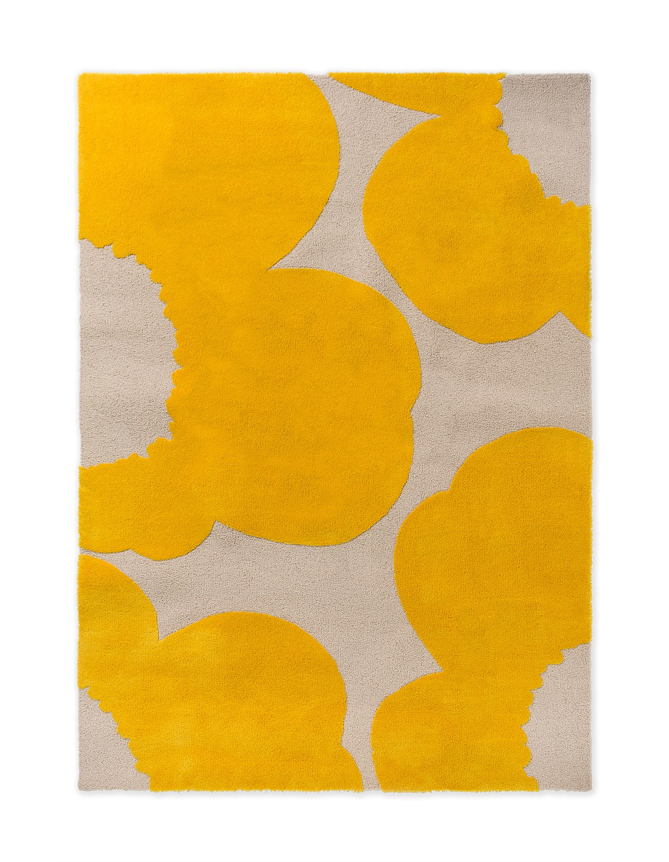 Marimekko Iso Unikko Rug In Yellow | David Jones