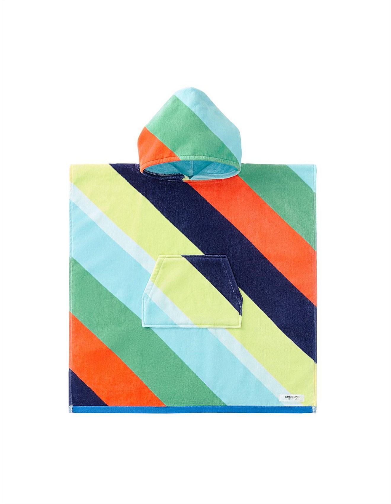Sheridan Marley Stripe Kids Beach Poncho In Multi | David Jones