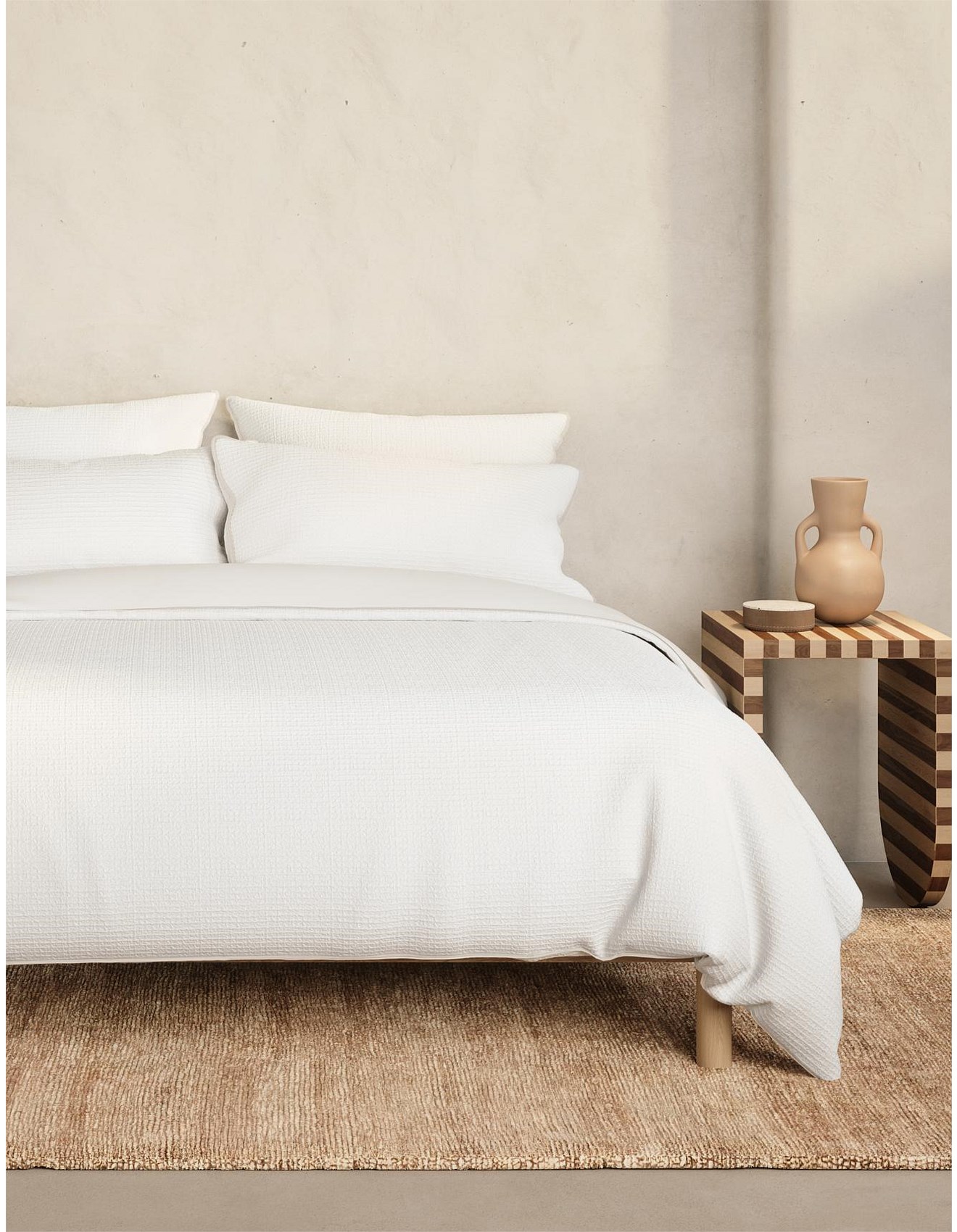 Sheridan Kiro Quilt Cover & Sheet Bedding Set King In White | David Jones