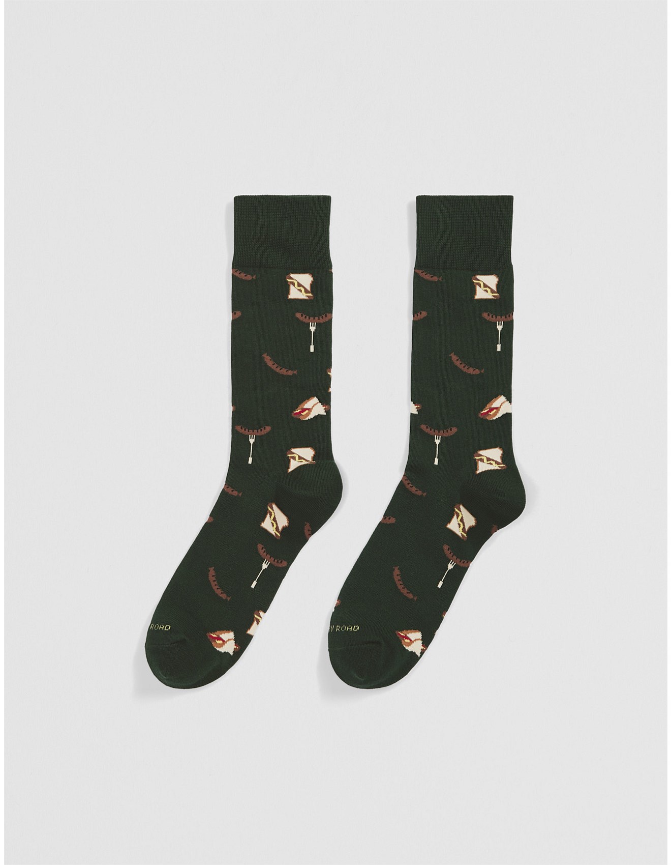 Country Road Australian Cotton Blend Sausage Sizzle Sock | David Jones