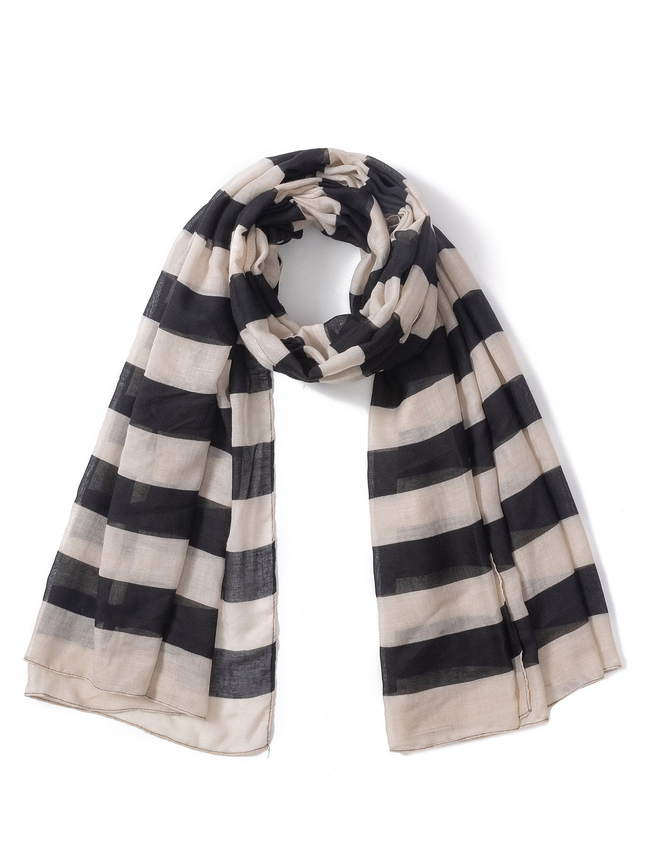 Gregory Ladner Stripe Scarf | David Jones